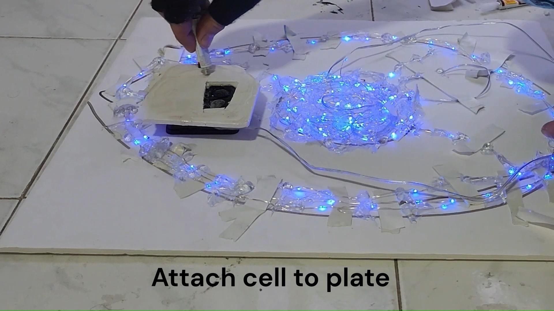 Making and Mounting Solar LED Light Street Art Images, on High Walls ...