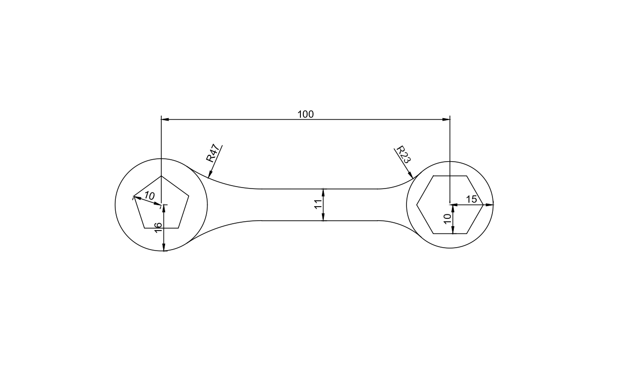 How to Draw 2D Wrench in AutoCAD : 13 Steps - Instructables