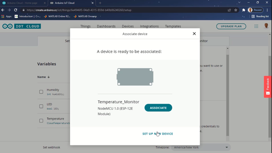 How to Send DHT Data From ESP8266 to Arduino IoT Cloud : 9 Steps ...