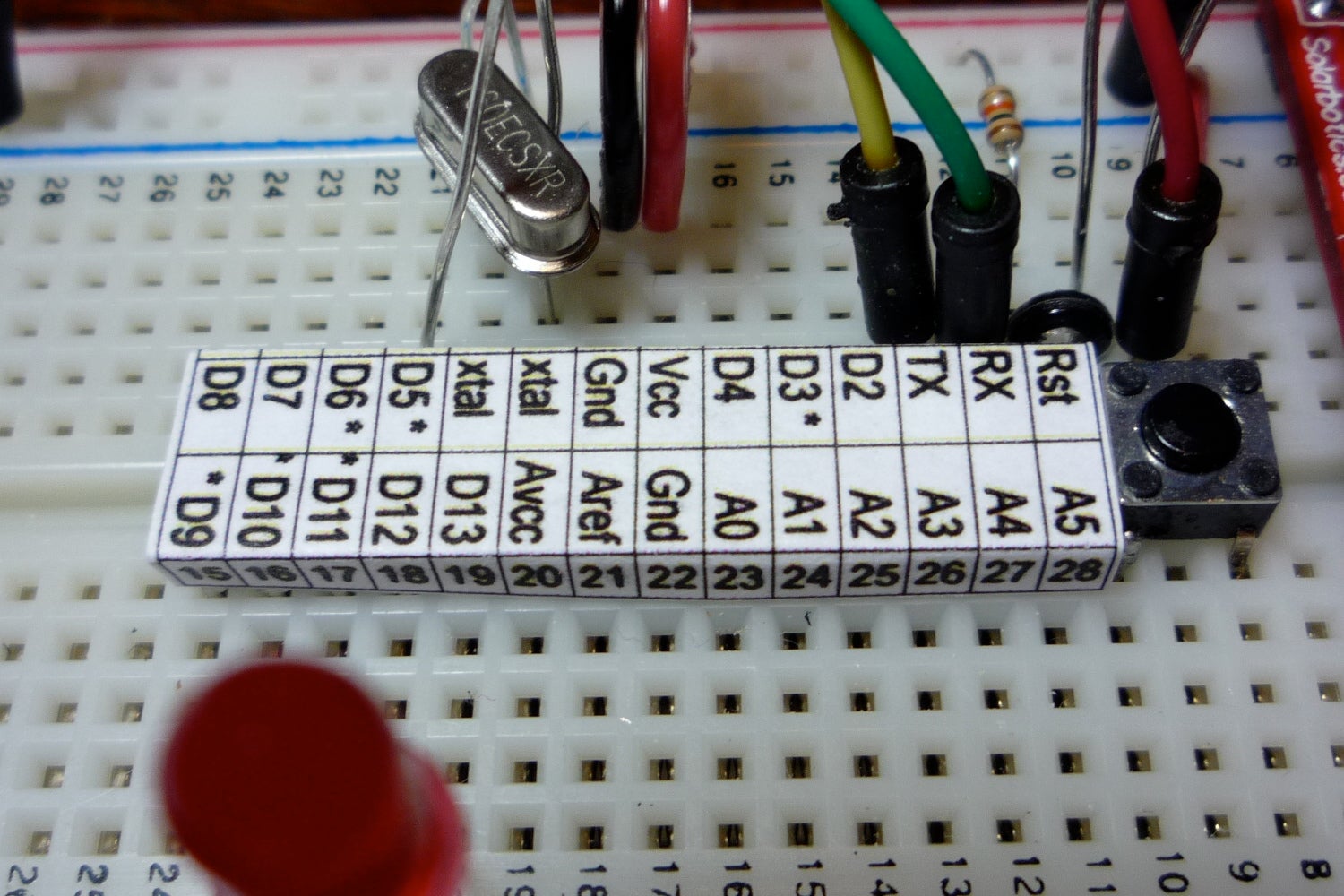 Bare Bones Breadboard Arduino Labels 4 Steps Instructables