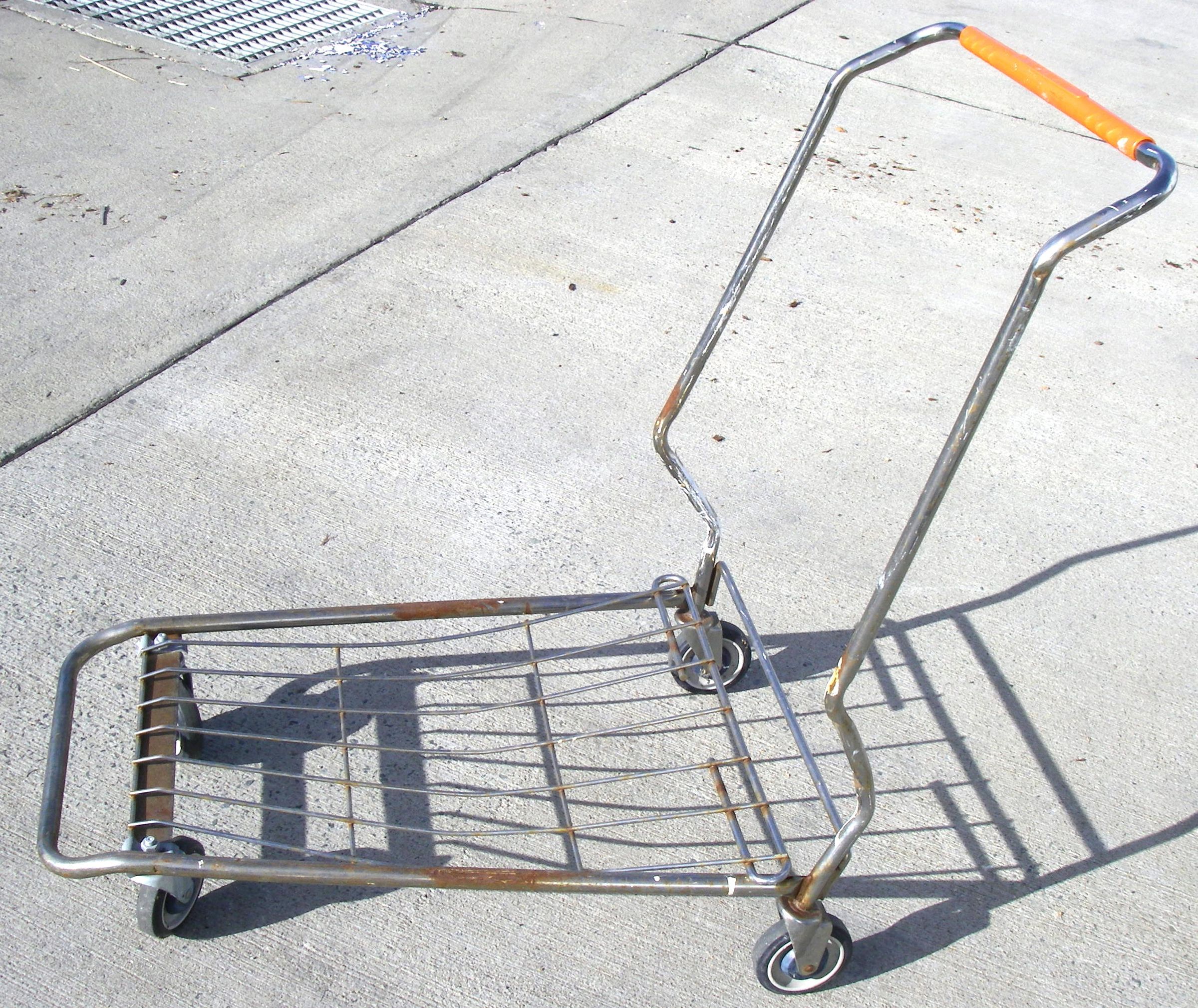 Make a Hand Truck From a Shopping Cart in Minutes : 9 Steps (with ...