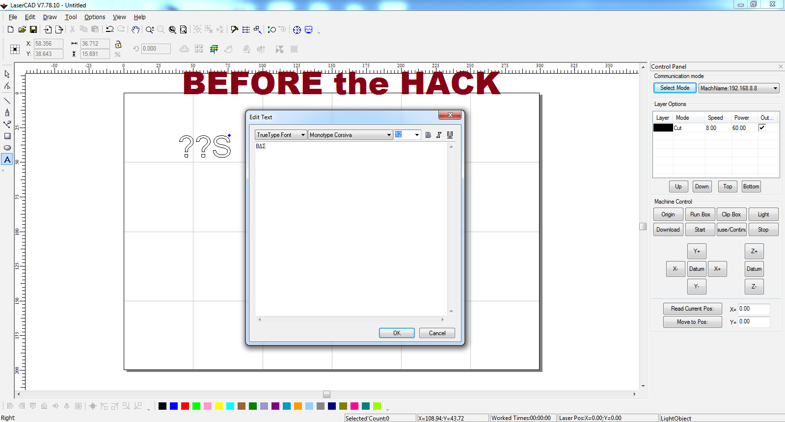 Hacking LaserCAD : 4 Steps (with Pictures) - Instructables