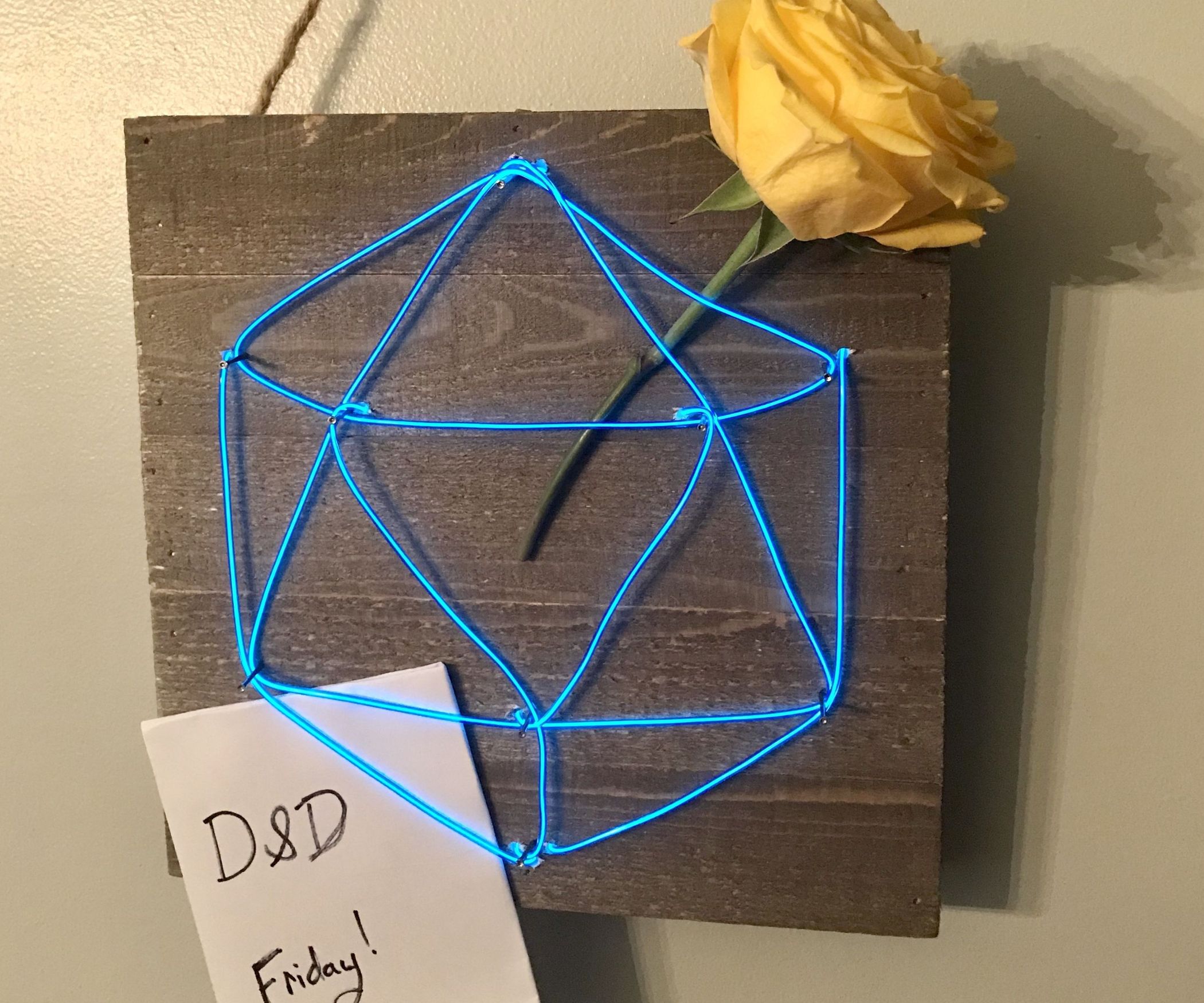 Faux Neon Sign (Easy) : 4 Steps (with Pictures) - Instructables