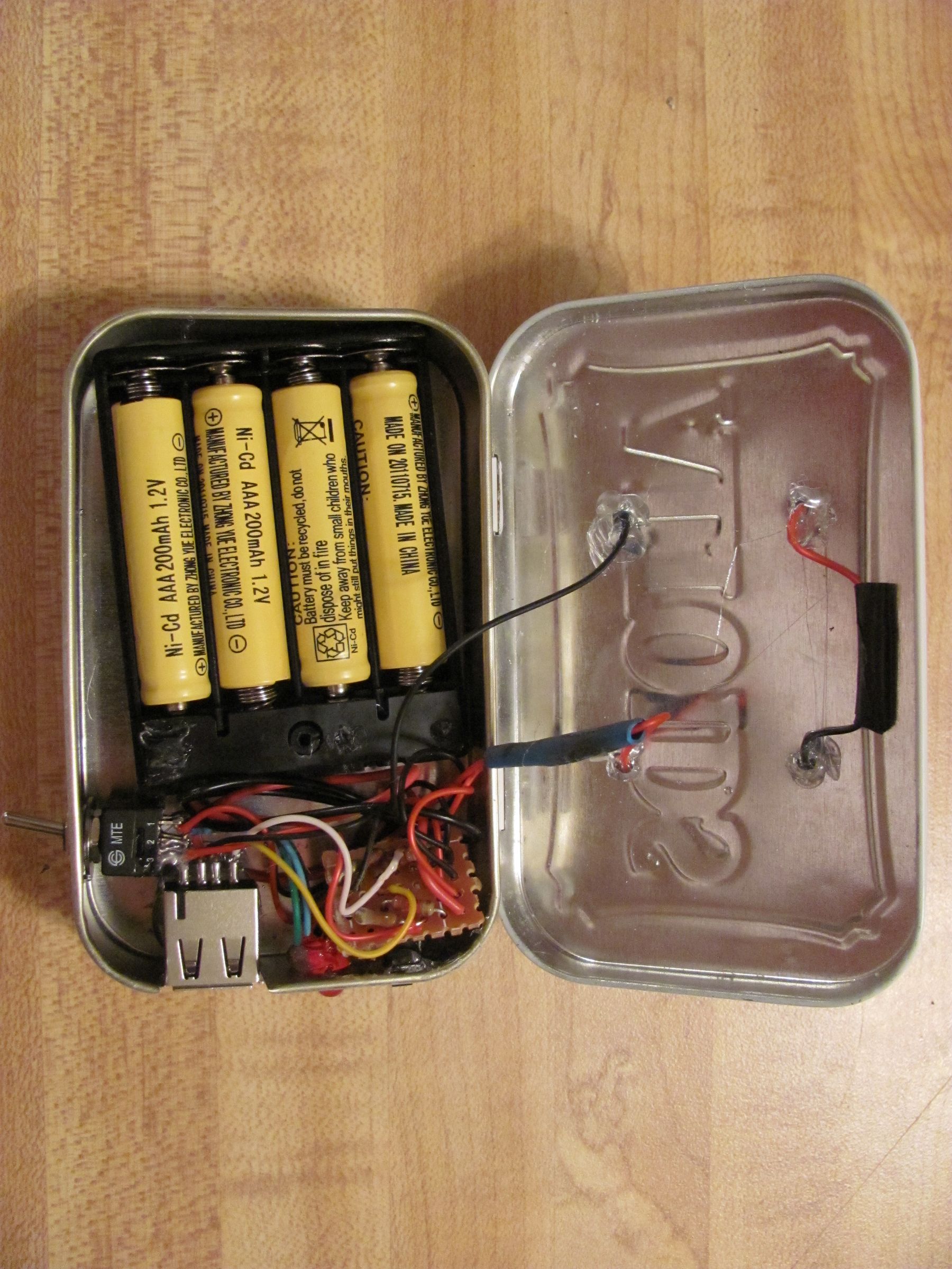 Altoids USB Battery/Solar Charger for IPhone and IPod : 8 Steps (with Pictures) - Instructables