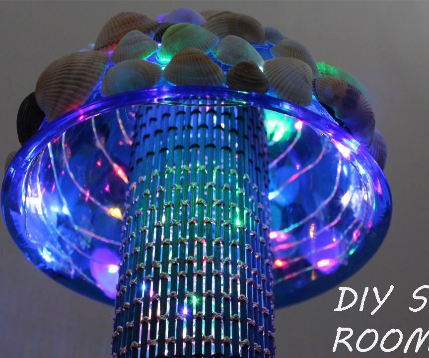 DIY Summer Room Decor / DIY: Easy to Make a Seashell Lamp : 6 Steps ...