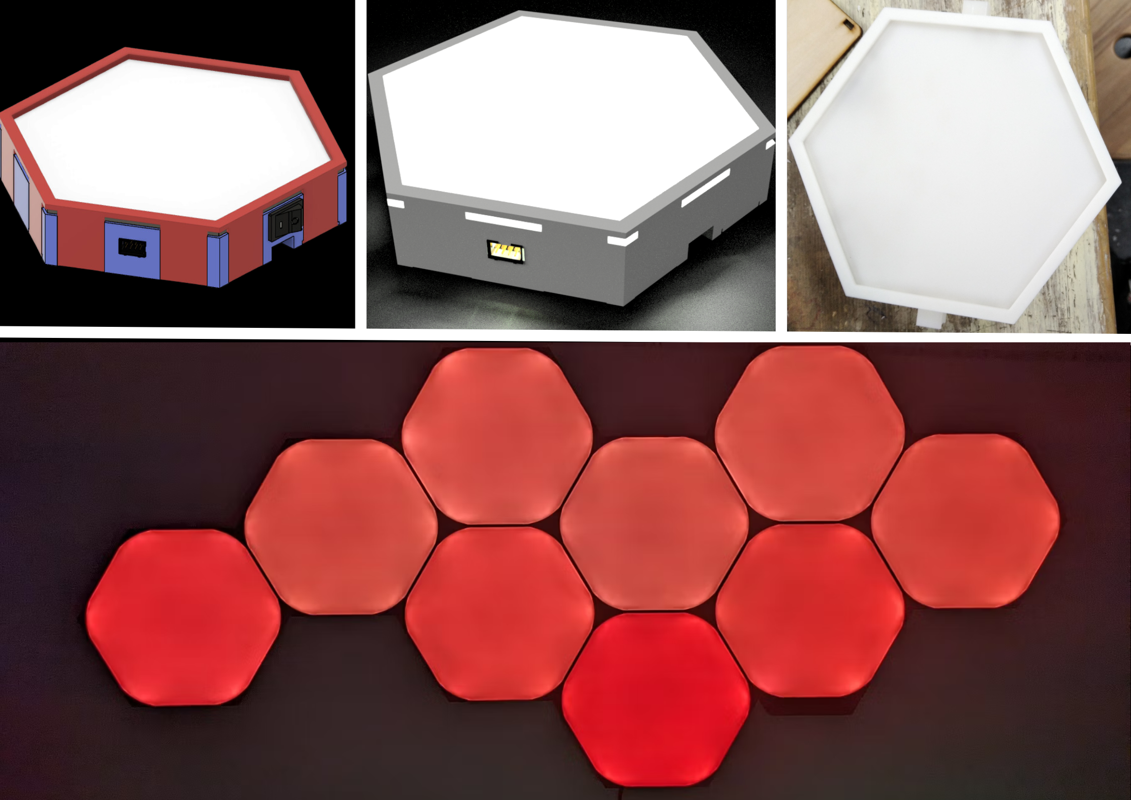 Hexagonal Lamp (Make Your Own Product) : 7 Steps (with Pictures ...