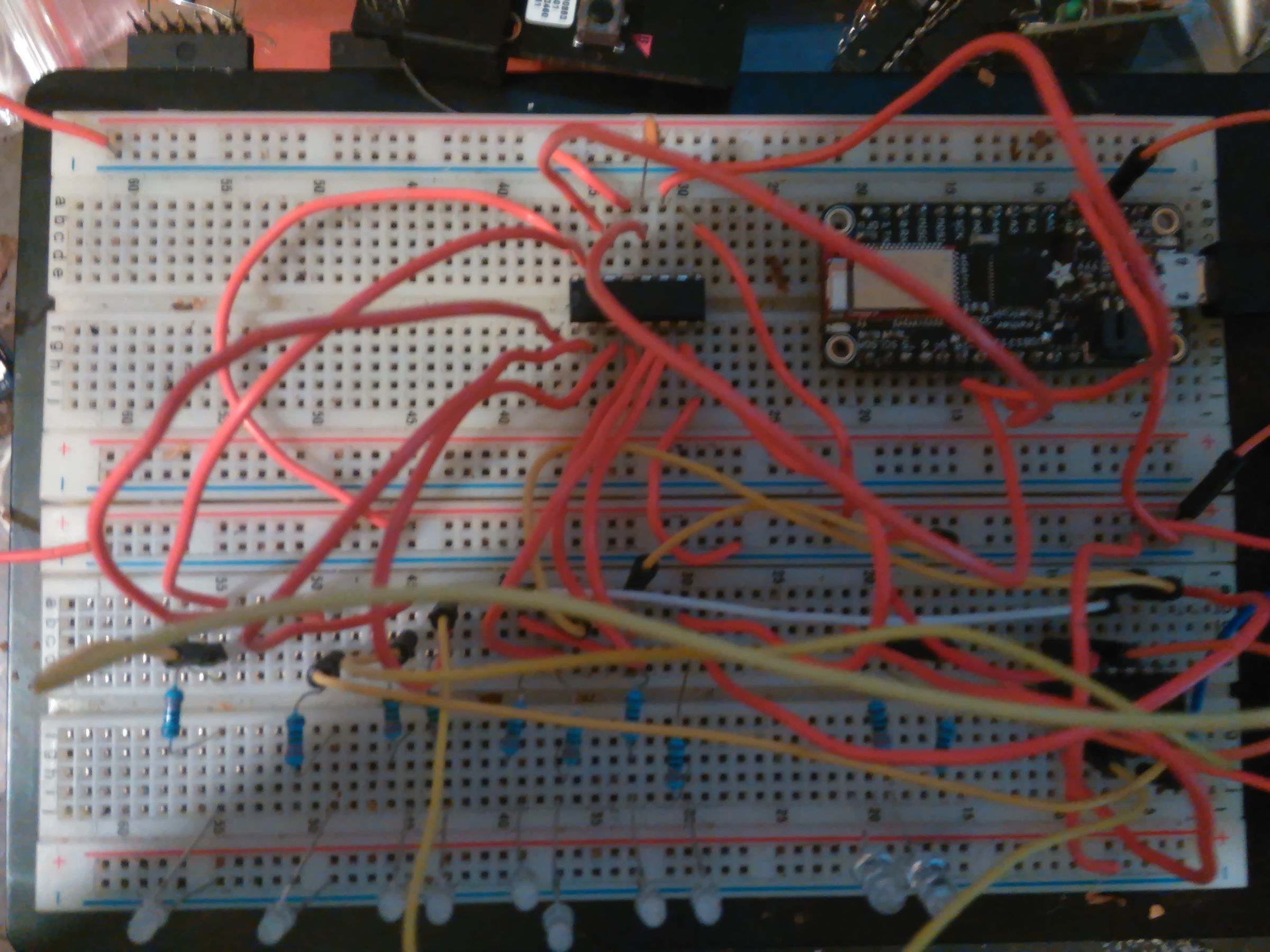 Adafruit Feather 32u4 and HC74xx Logic Chips : 5 Steps - Instructables