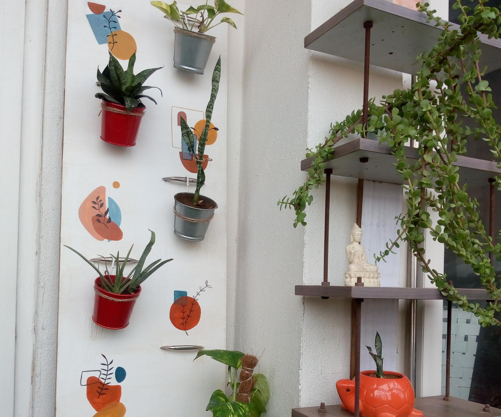 DIY Vertical Plant Stand Using Scrap Wood and Door Handles. : 4 Steps ...