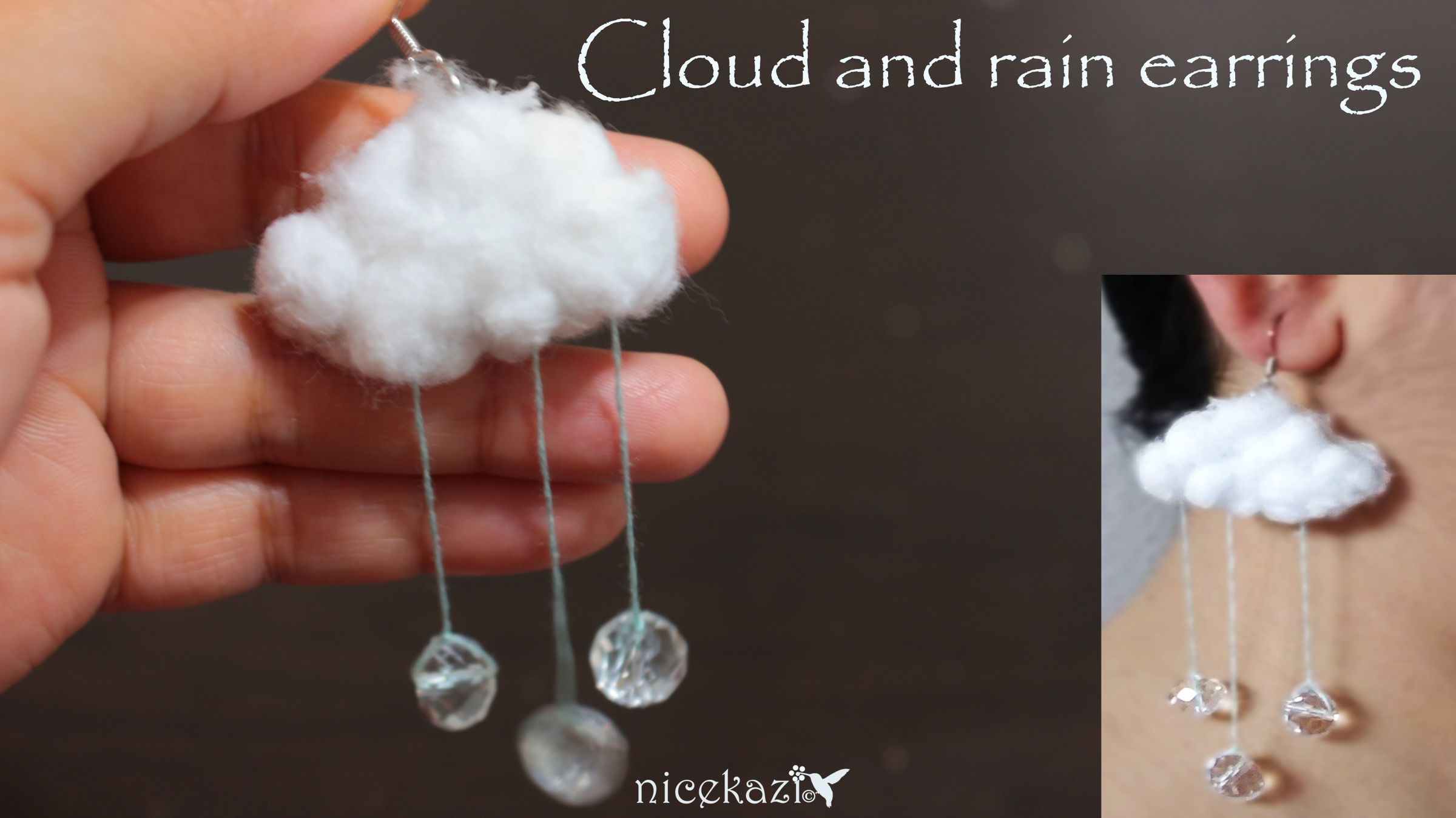 Cloud and Rain Earrings: How to Make : 3 Steps (with Pictures ...