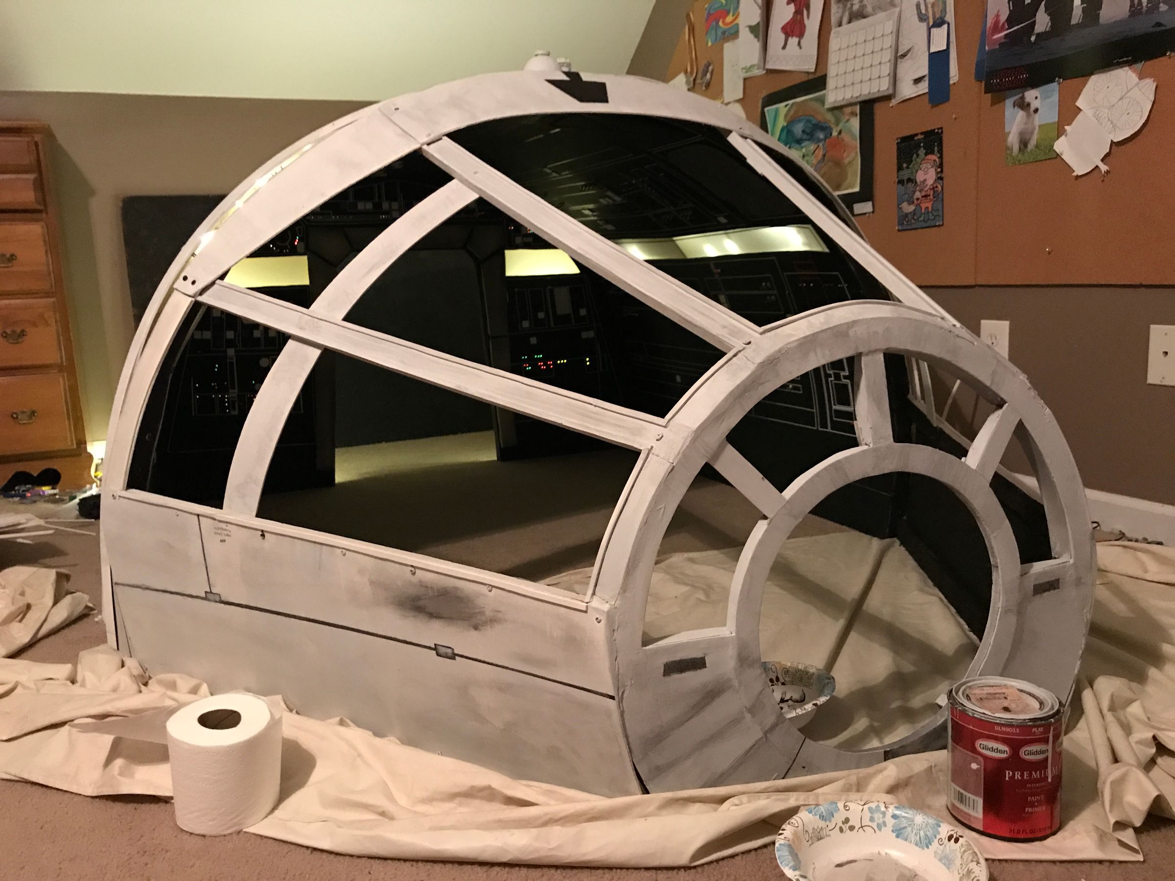 Make a Millennium Falcon Playhouse - Massive Update : 23 Steps (with ...