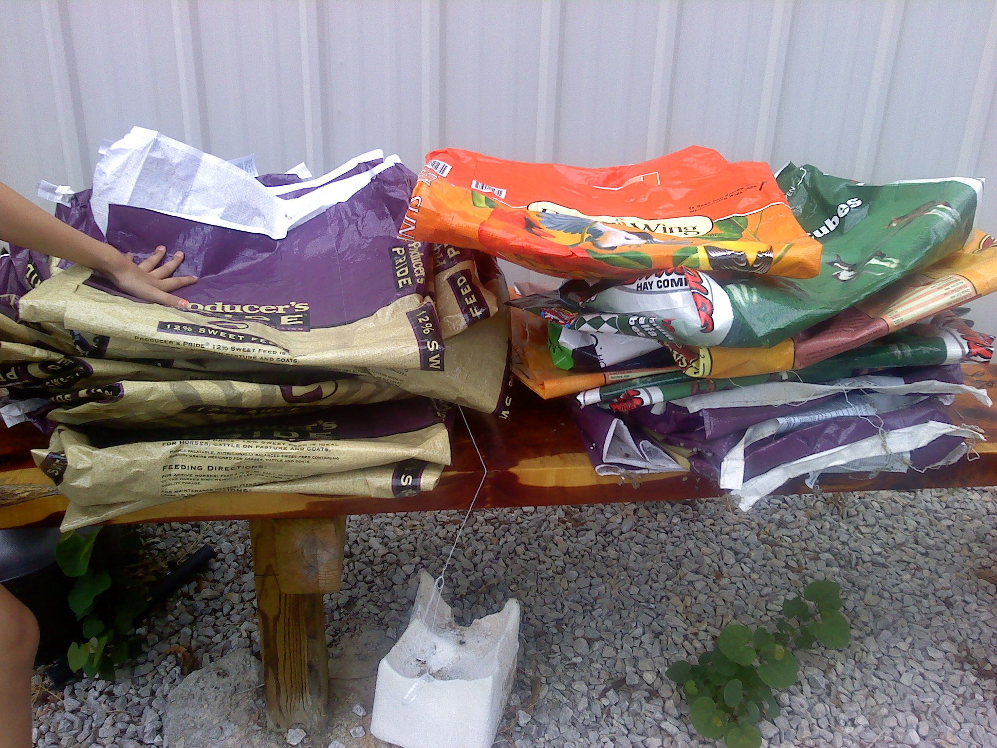 DIY Tarp Cover Made From Feed Sacks : 4 Steps (with Pictures ...