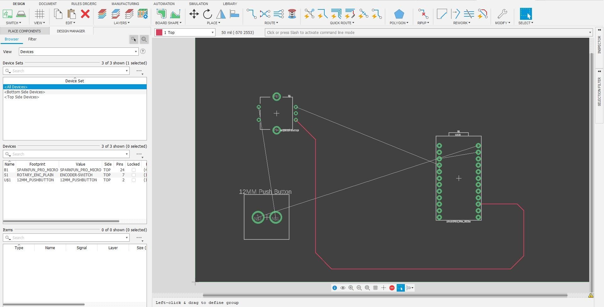 How to Design a Button Box Housing With Schematic and PCB : 7 Steps ...