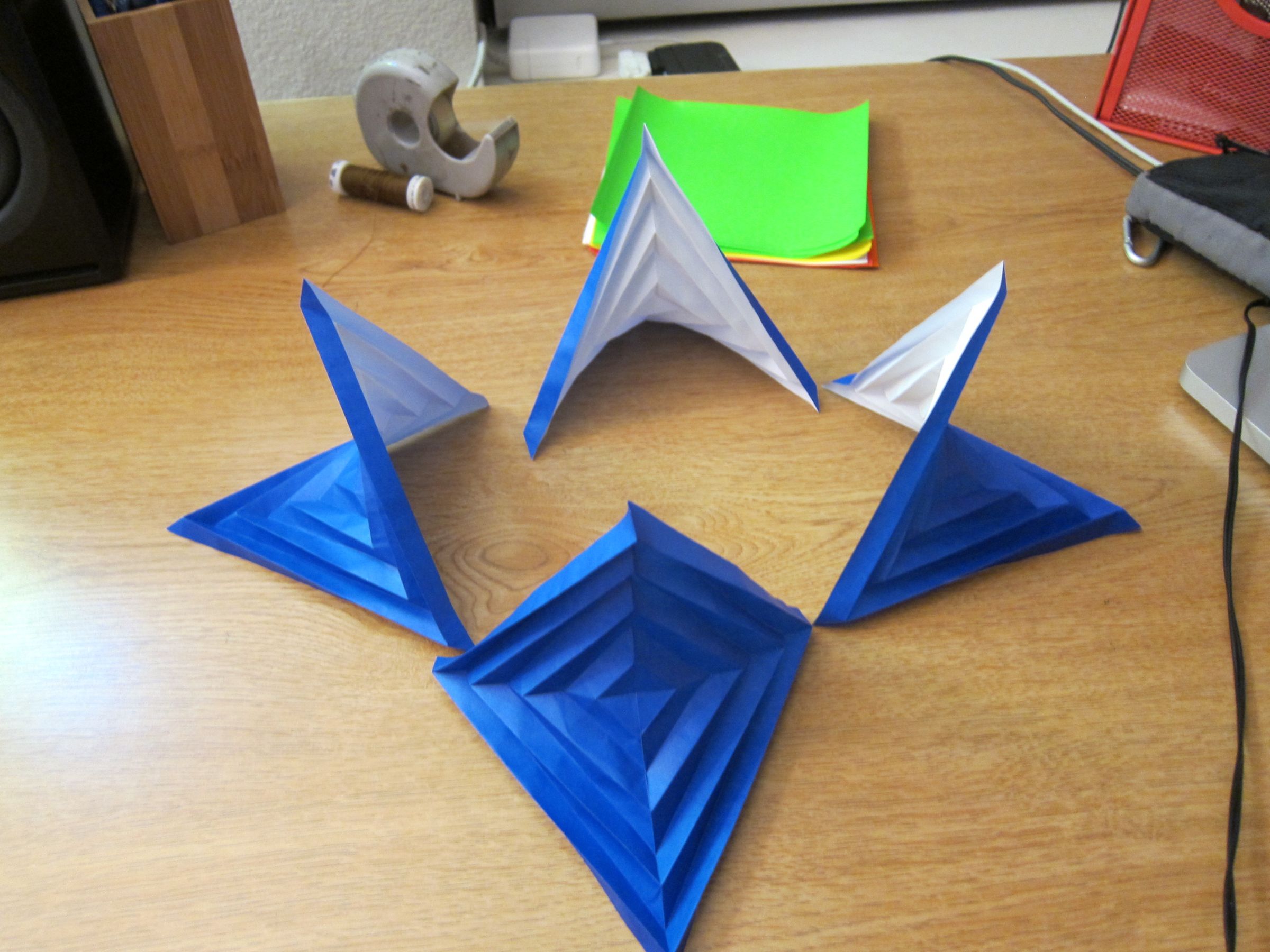 Paper "Cube" Made of Hyperbolic Paraboloids - Modular Math Origami : 7 ...