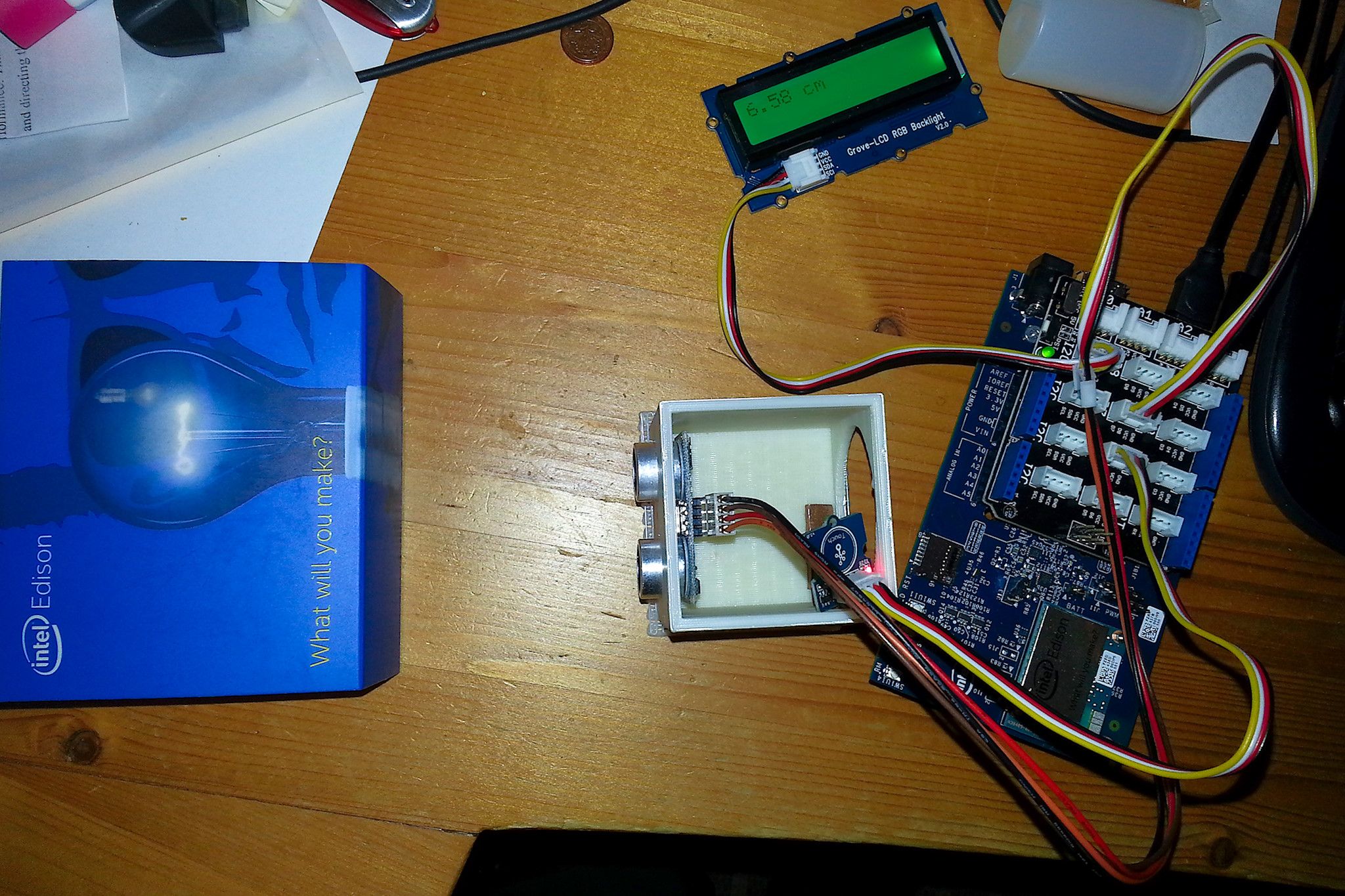 Intel IoT Edison Sonar Rangefinder Distance Meter : 3 Steps - Instructables