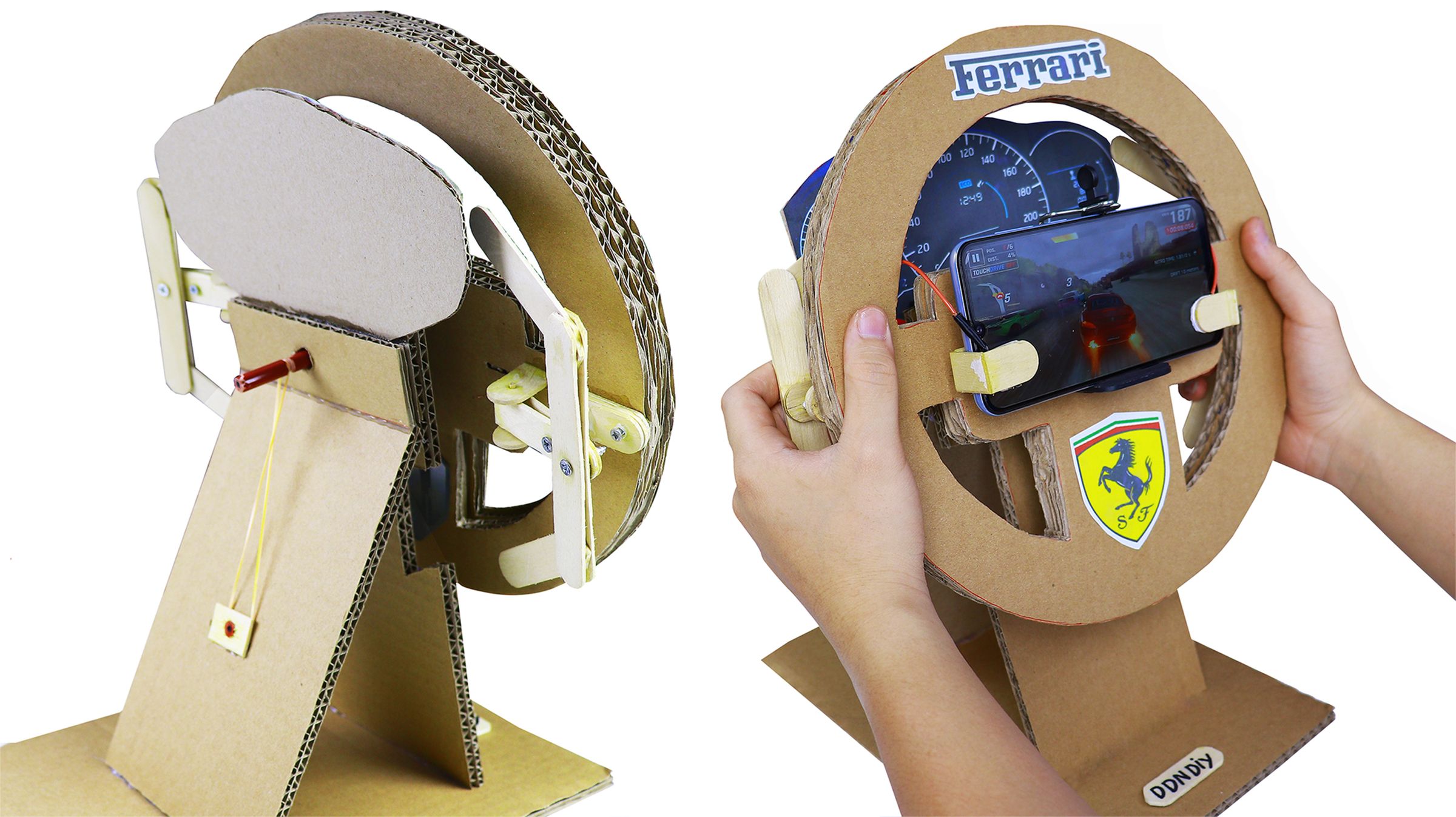 Make Gaming Steering Wheel(Have Buttons) : 16 Steps (with Pictures ...