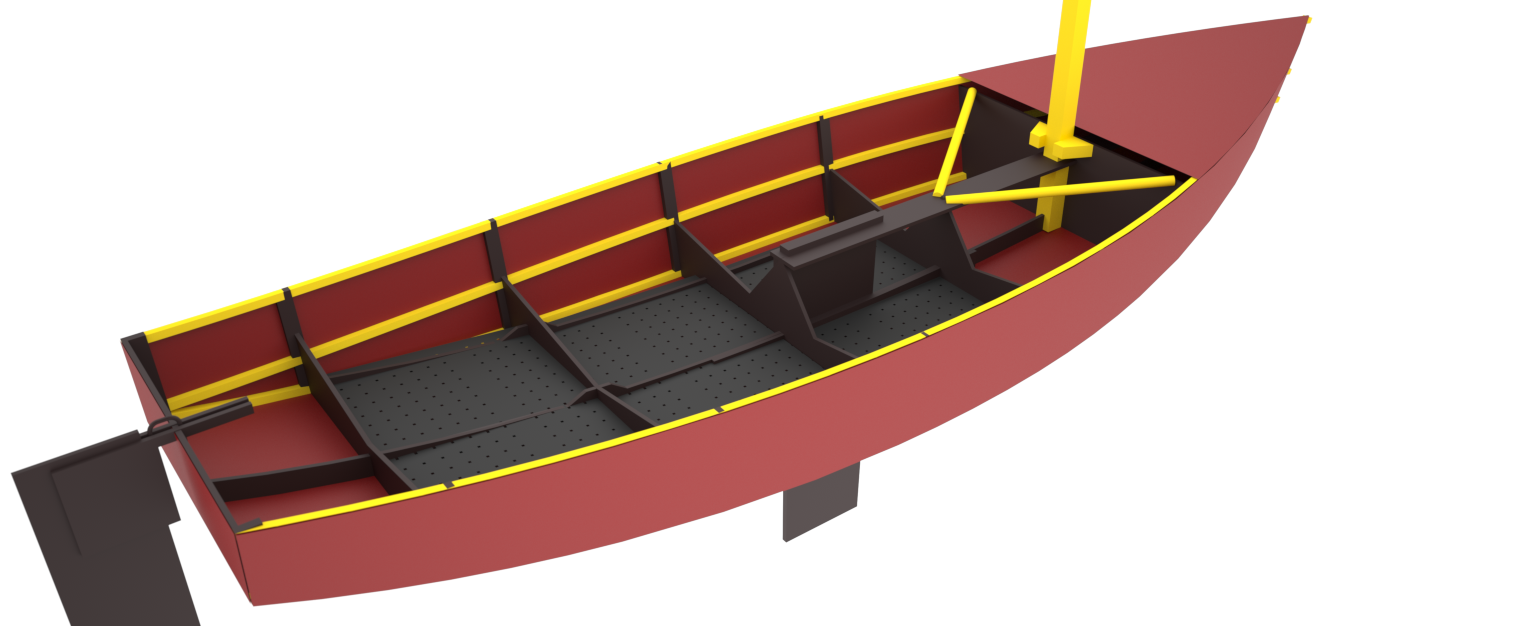 240cm Skin on Frame Sailing Pram With Mirage Drive : 7 Steps (with ...