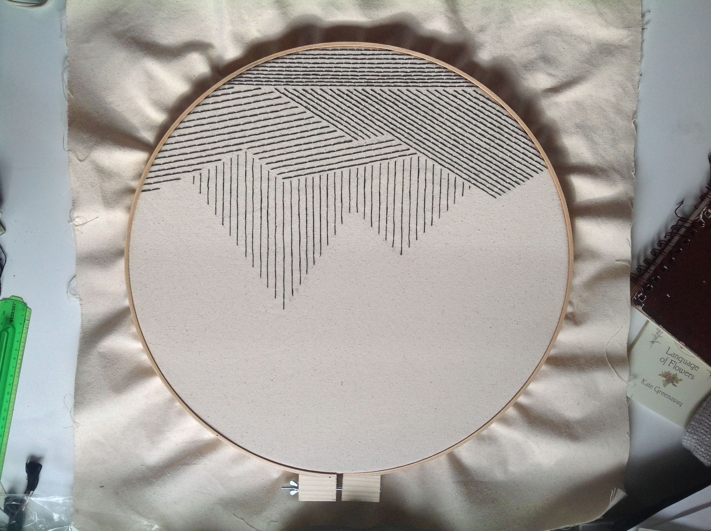 Big Geometric Mountain Embroidery : 9 Steps (with Pictures) - Instructables
