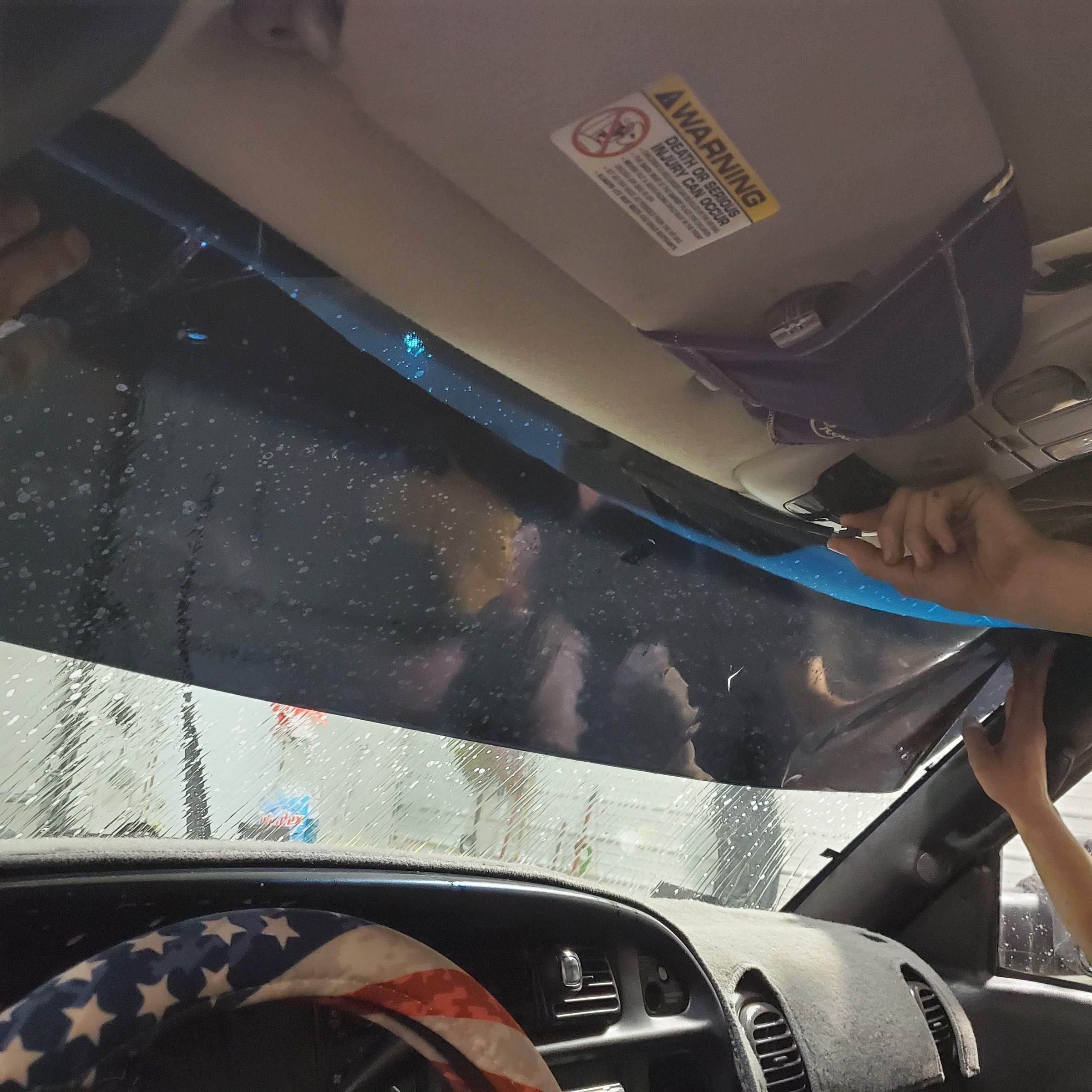 How to Cut and Install a Windshield Tint Strip : 11 Steps (with ...