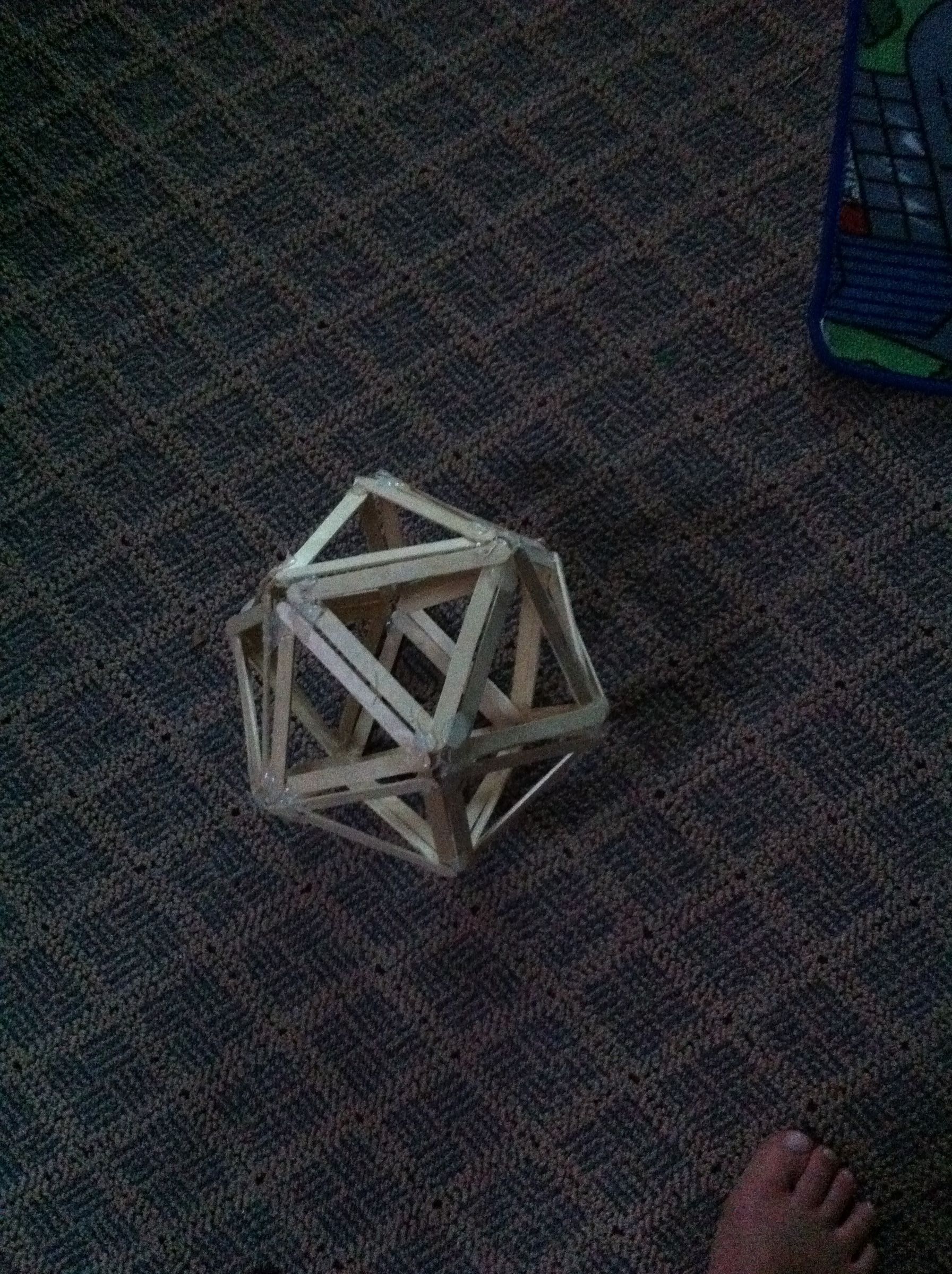 Popsicle Stick Icosahedron : 12 Steps (with Pictures) - Instructables