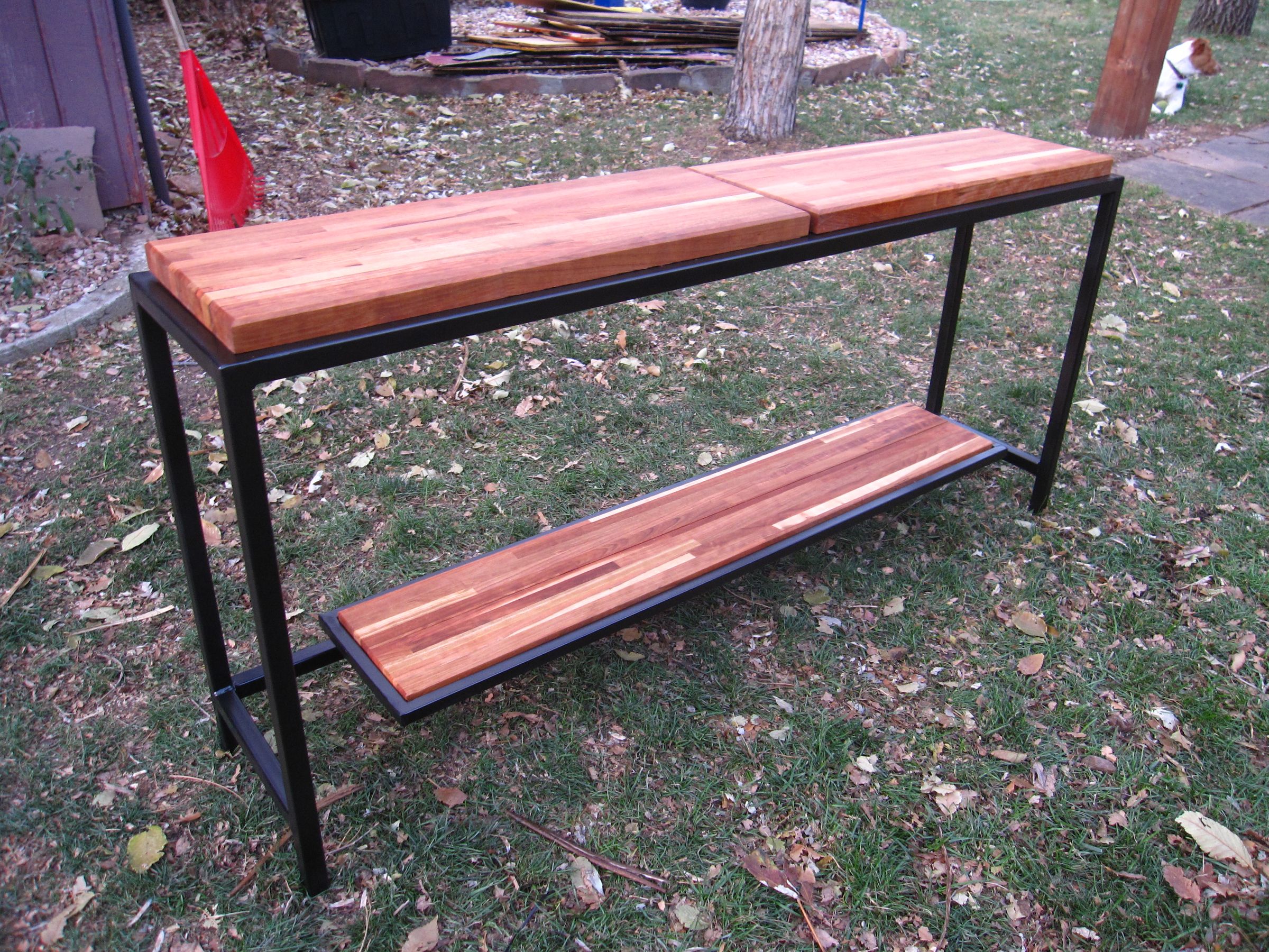 Industrial Coffee Table From Reclaimed Metal : 15 Steps (with Pictures ...