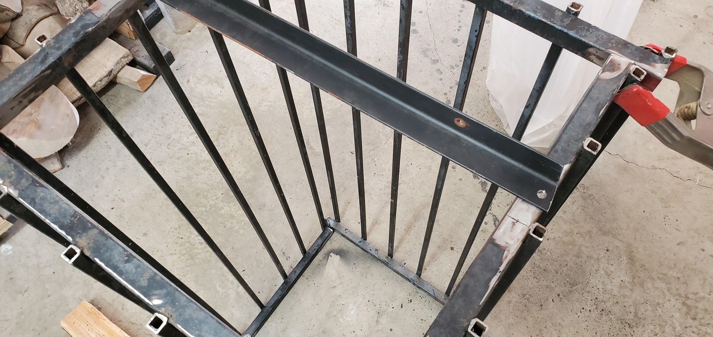 Skeleton in a Hanging Cage From Scrap Metal - Yard Decoration : 11 ...