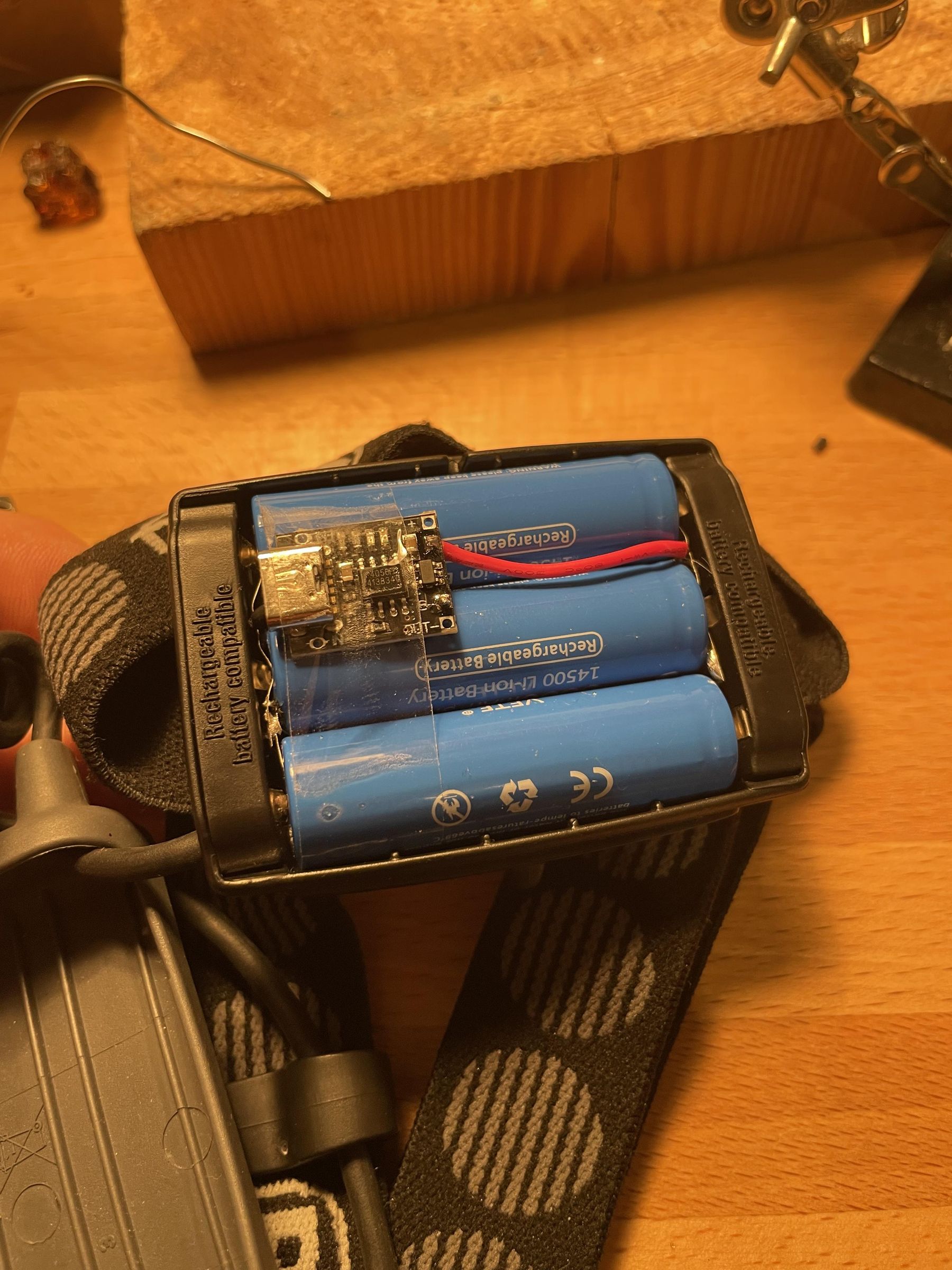 DIY Rechargeable Battery for Headlamp Petzl MYO RXP (similar to Petzl ...