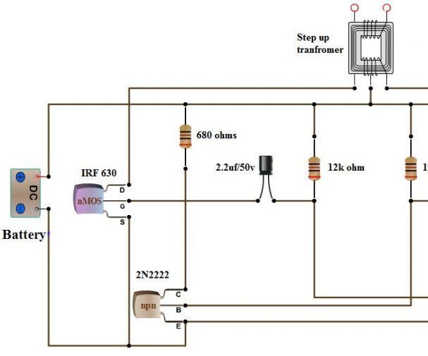 Simple Dc to Ac Inverter Make : 3 Steps (with Pictures) - Instructables