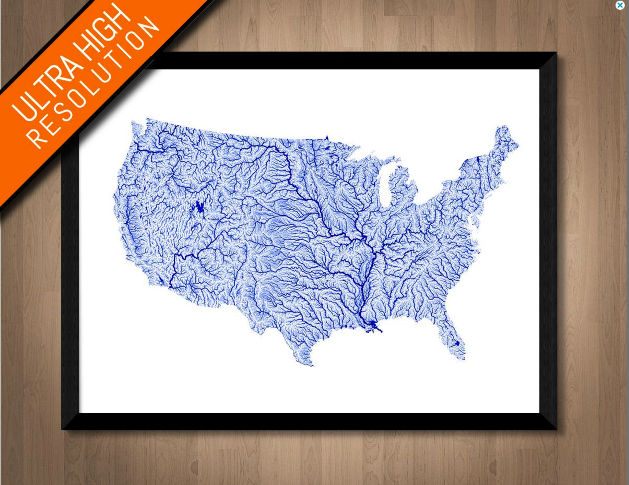 Illuminated Waterways of the United States Map : 12 Steps (with ...
