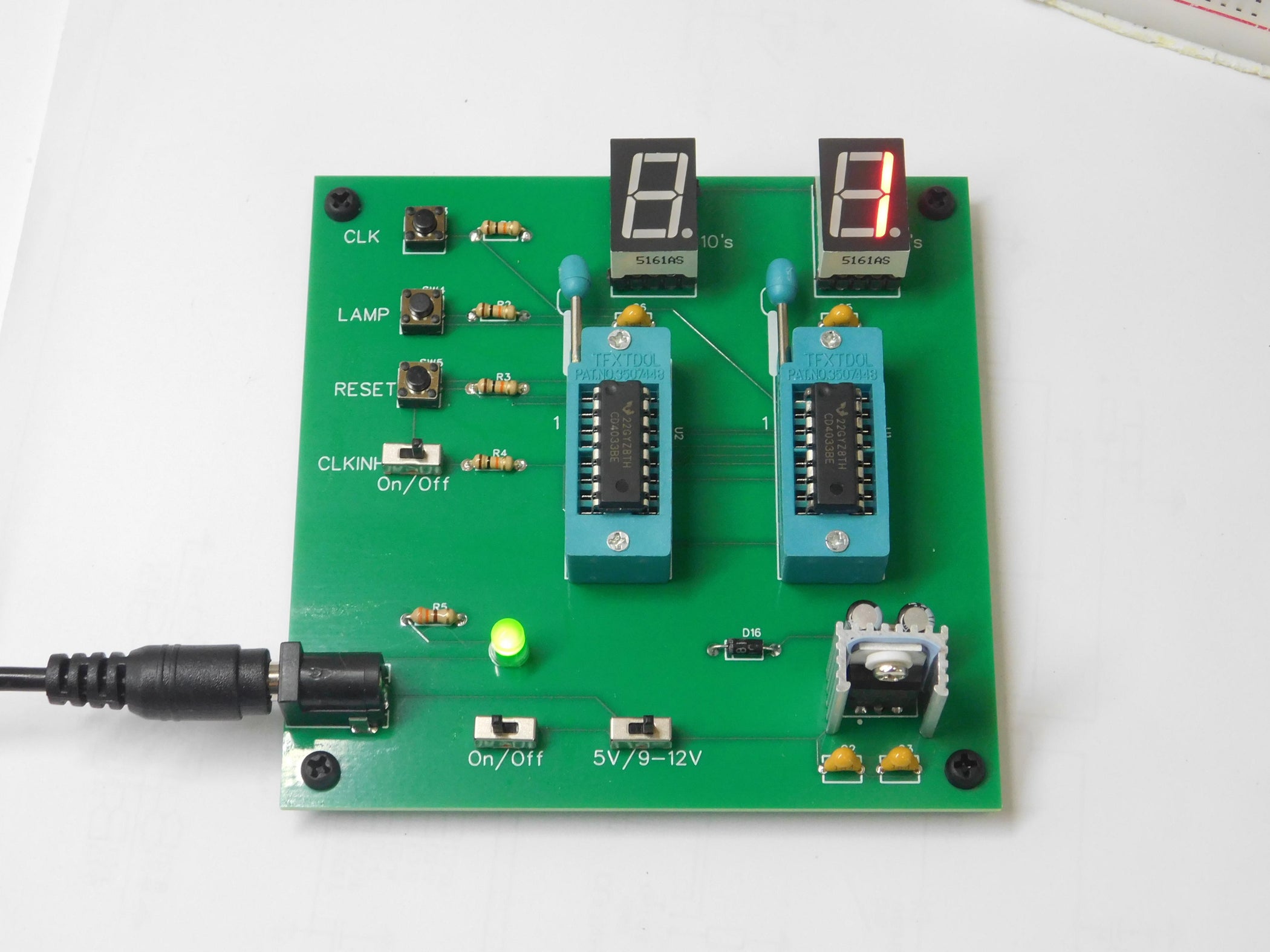 CD4033 & 7-segment LED Tester : 6 Steps (with Pictures) - Instructables