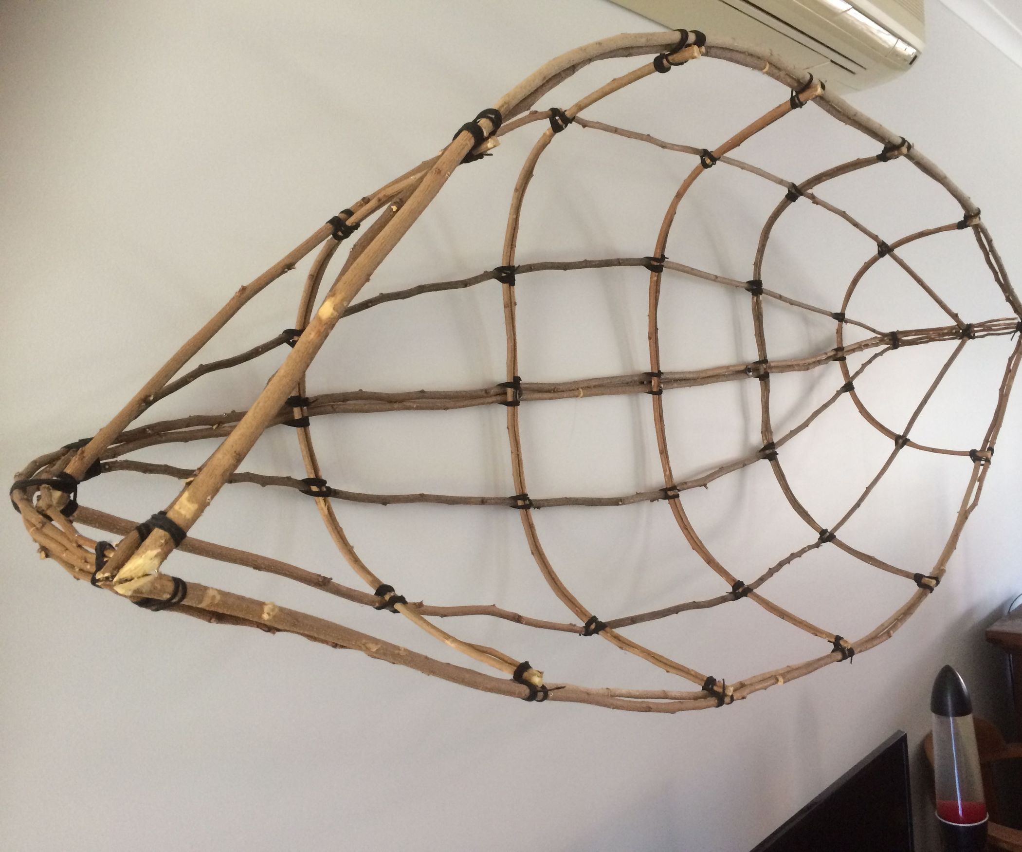 Canoe Frame Wall Hanging From Tree Prunings : 7 Steps (with Pictures ...