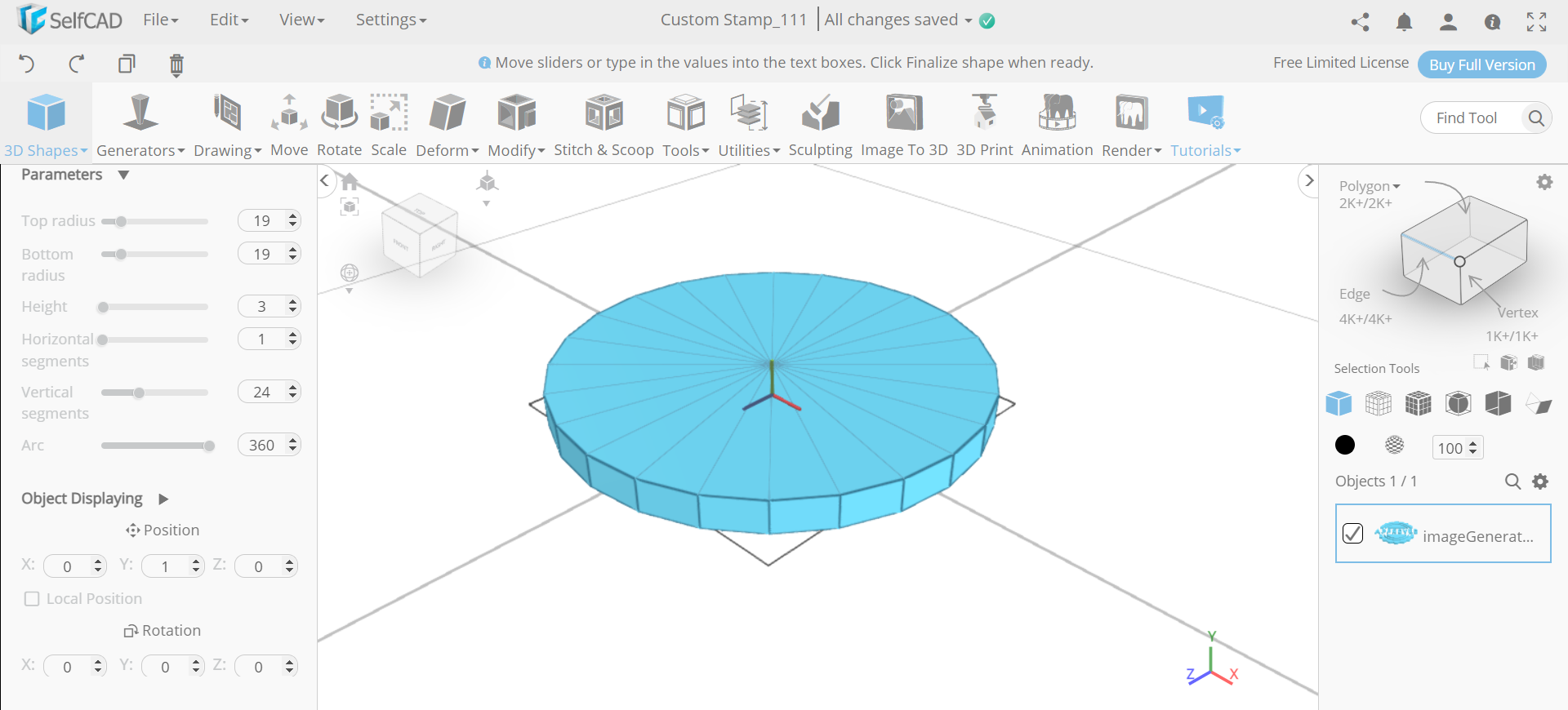 HOW TO CREATE a 3D CUSTOM STAMP USING 3D MODELLING SOFTWARE : 7 Steps ...