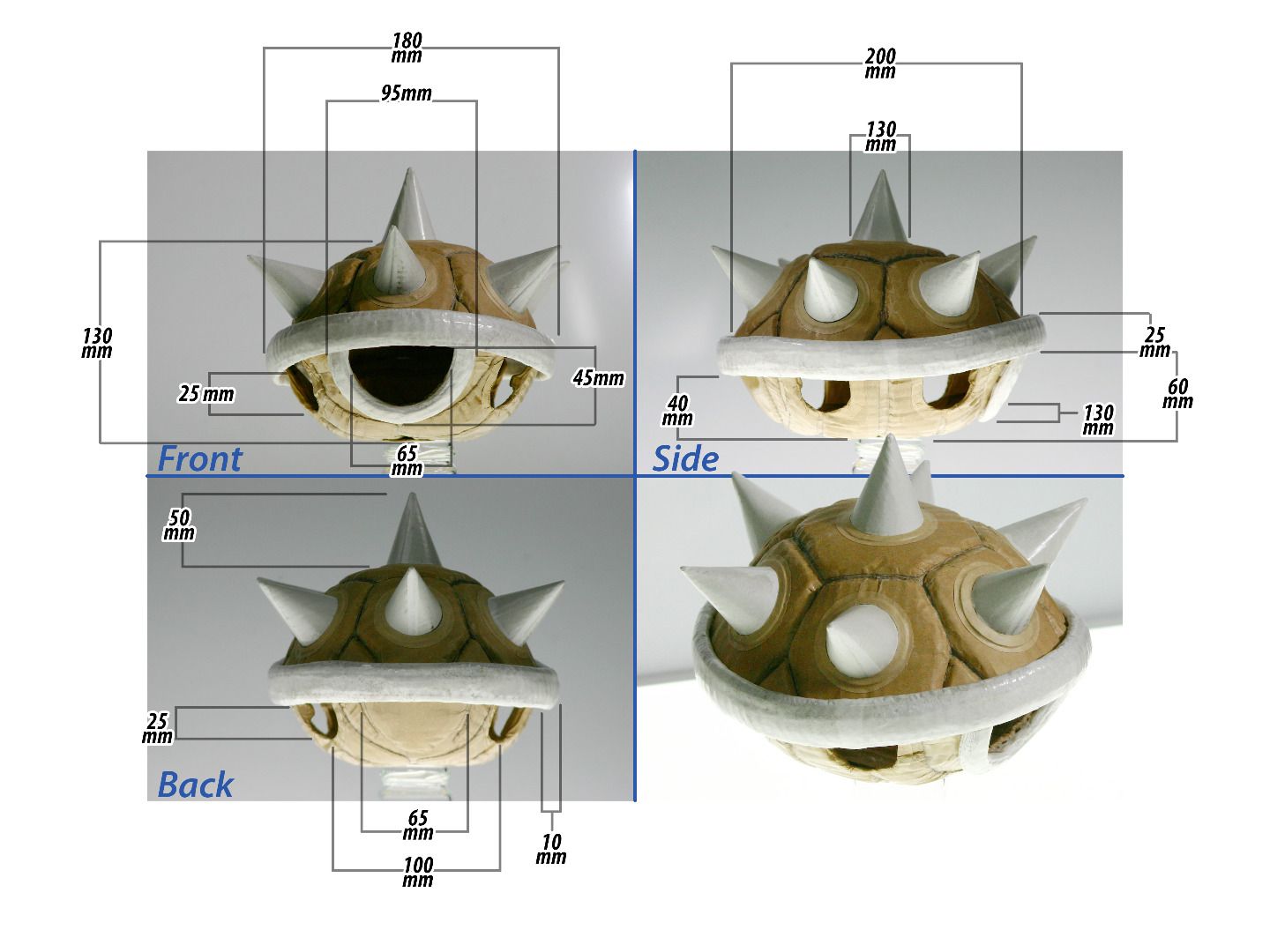 Diy Cardboard Mario Kart Blue Shell Trophy : 8 Steps (with Pictures ...