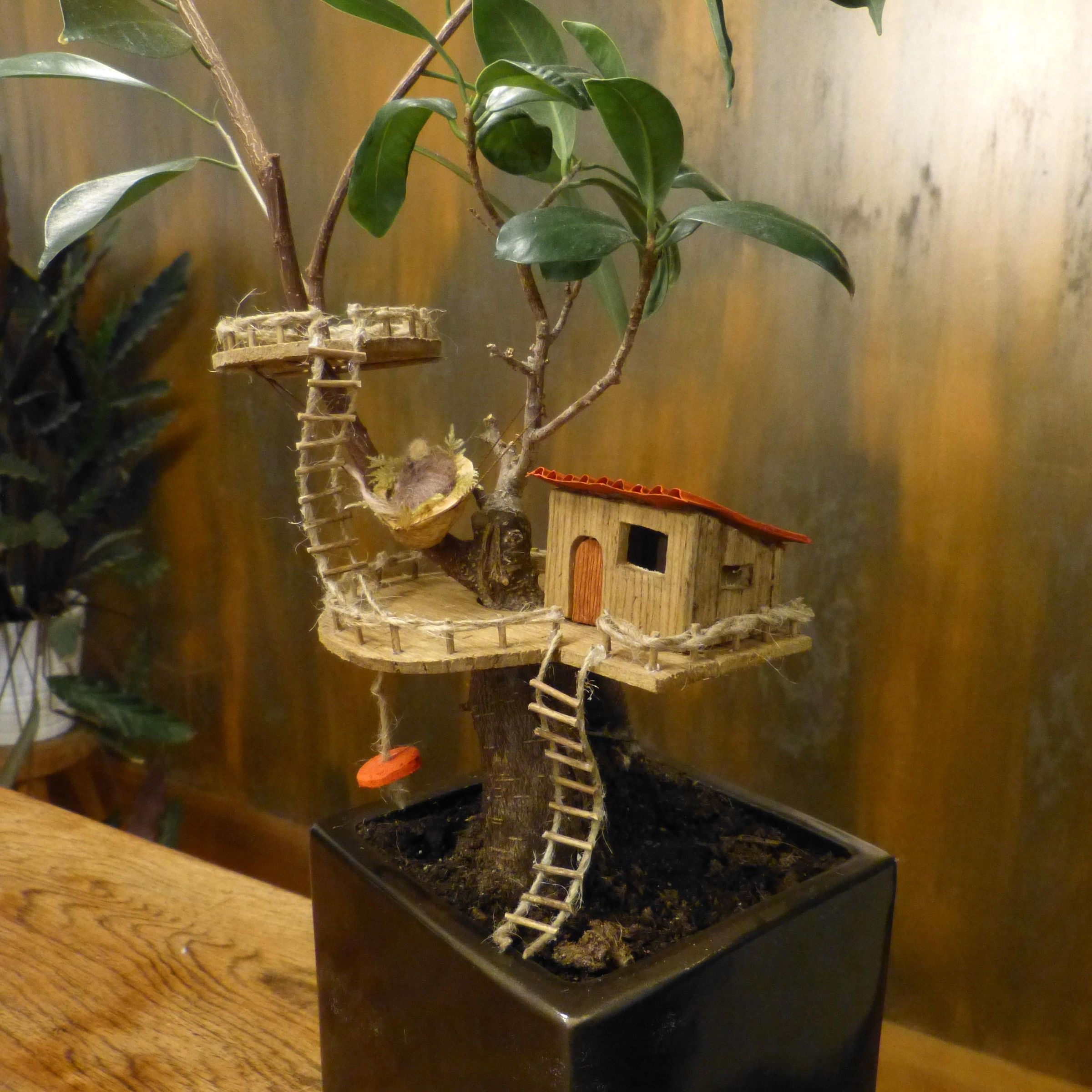 Houseplant Treehouse & Tiny Mouse : 15 Steps (with Pictures ...