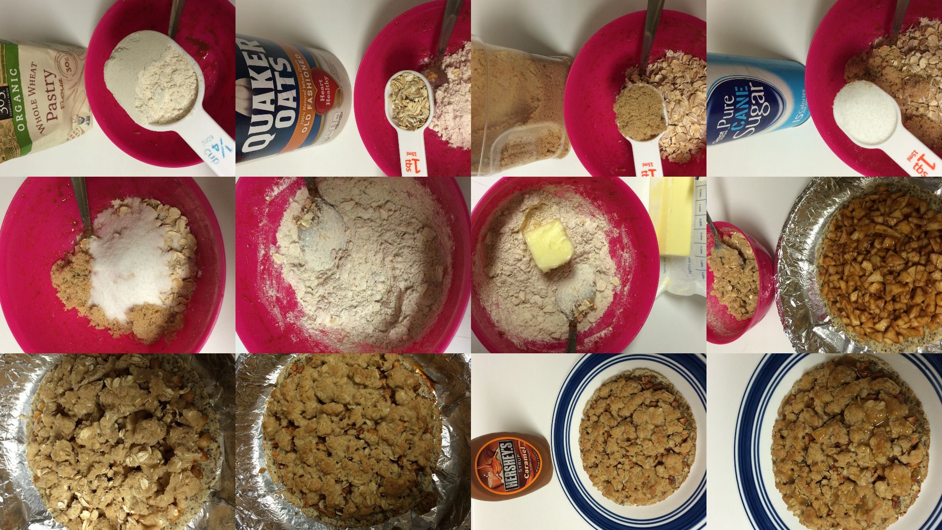 Coconut Flour Pizza With Caramel Apple Crisp Topping : 6 Steps ...