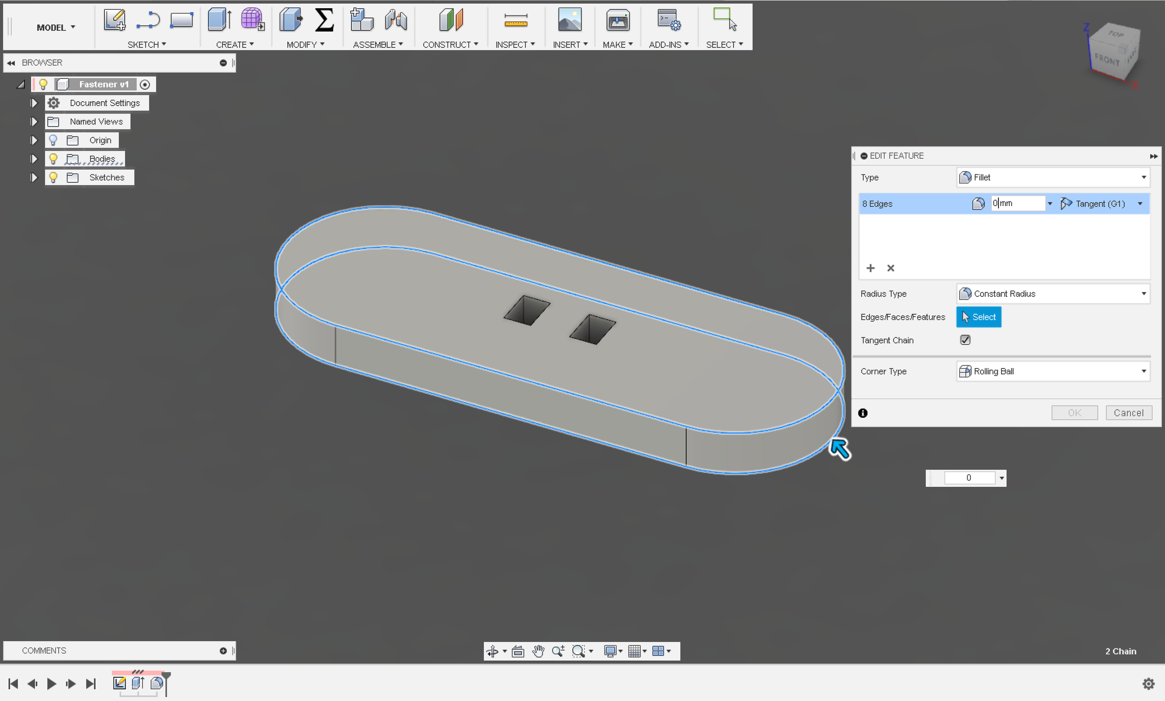 Simple Fastener: Practical Intro to 3D Modeling : 5 Steps (with ...