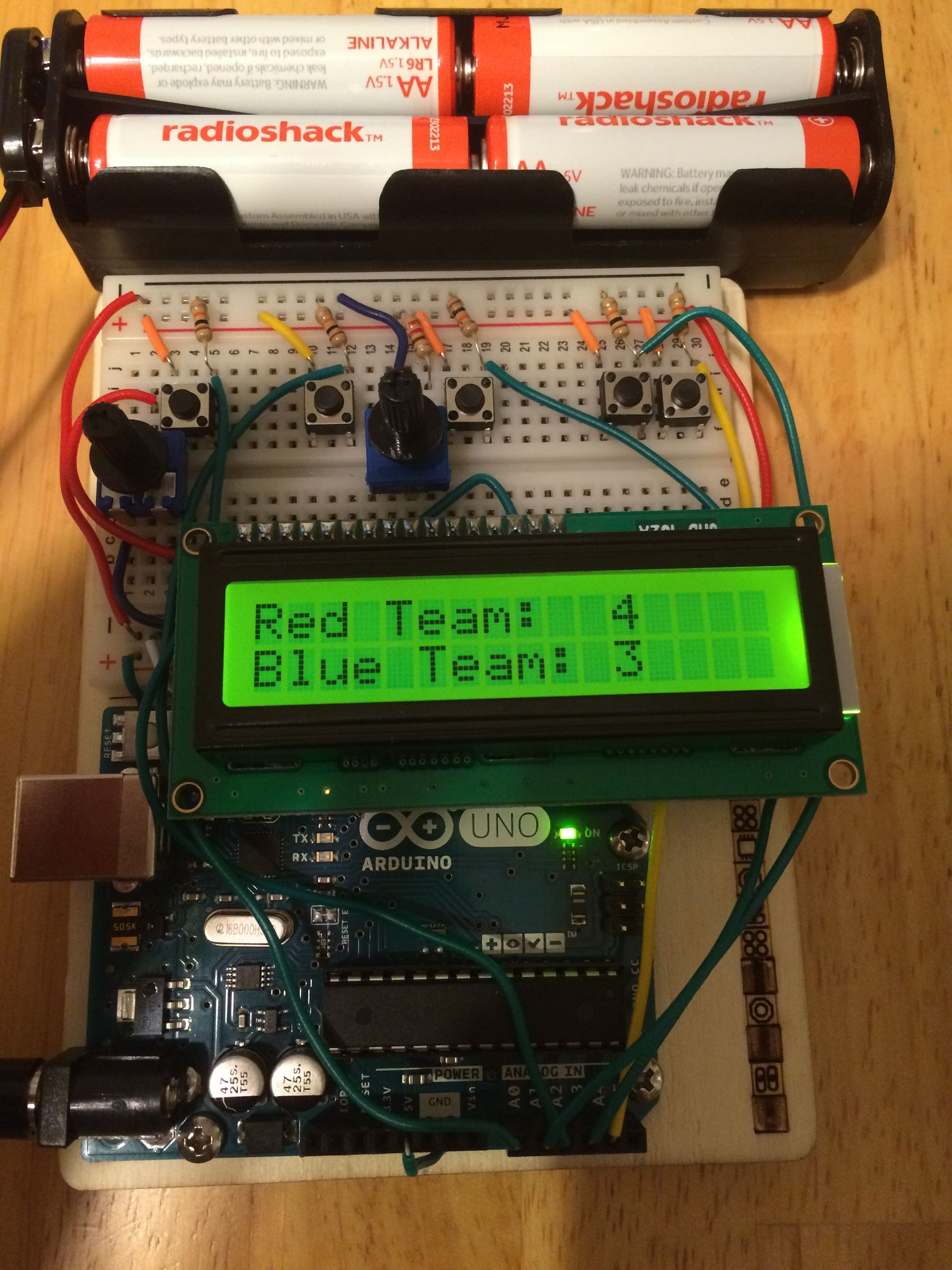 Easy Arduino Pushbutton Scoring for Two Teams : 4 Steps - Instructables