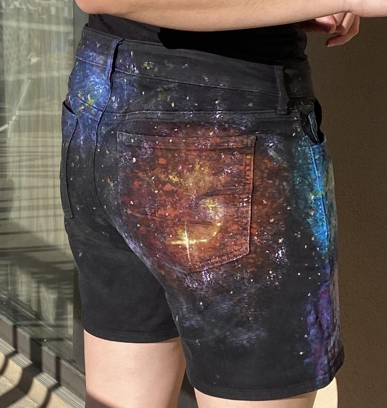 Painted Space Shorts : 9 Steps (with Pictures) - Instructables