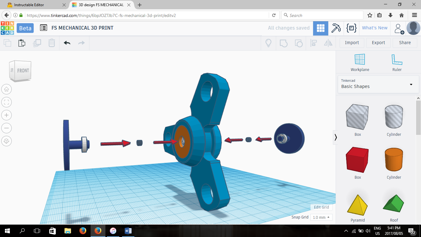 Forever Spinner - Tinkercad 3D Printed : 11 Steps (with Pictures ...