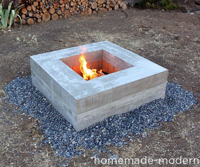 HomeMade Modern DIY Concrete Fire Pit : 22 Steps (with Pictures ...