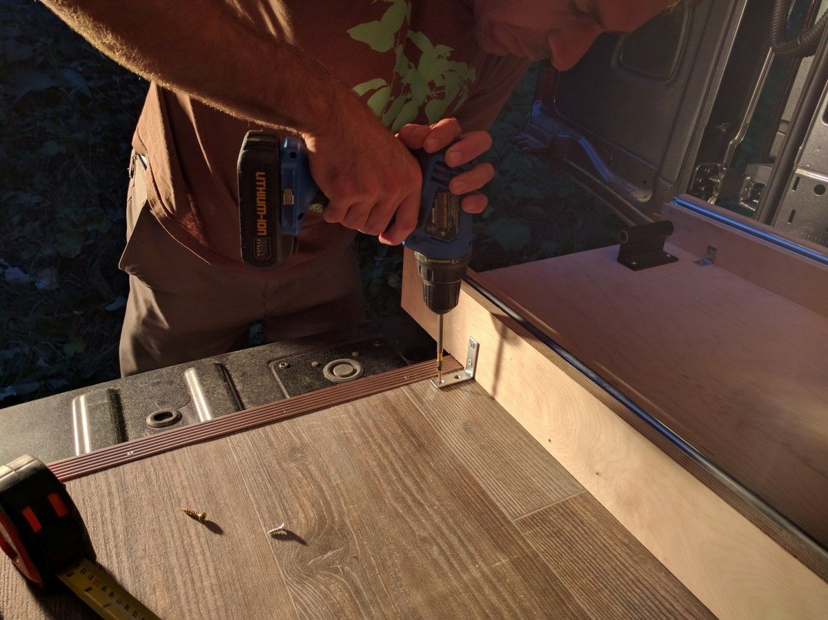 How to Build a Slide-out Bike Rack in a Camper Van Conversion : 8 Steps ...