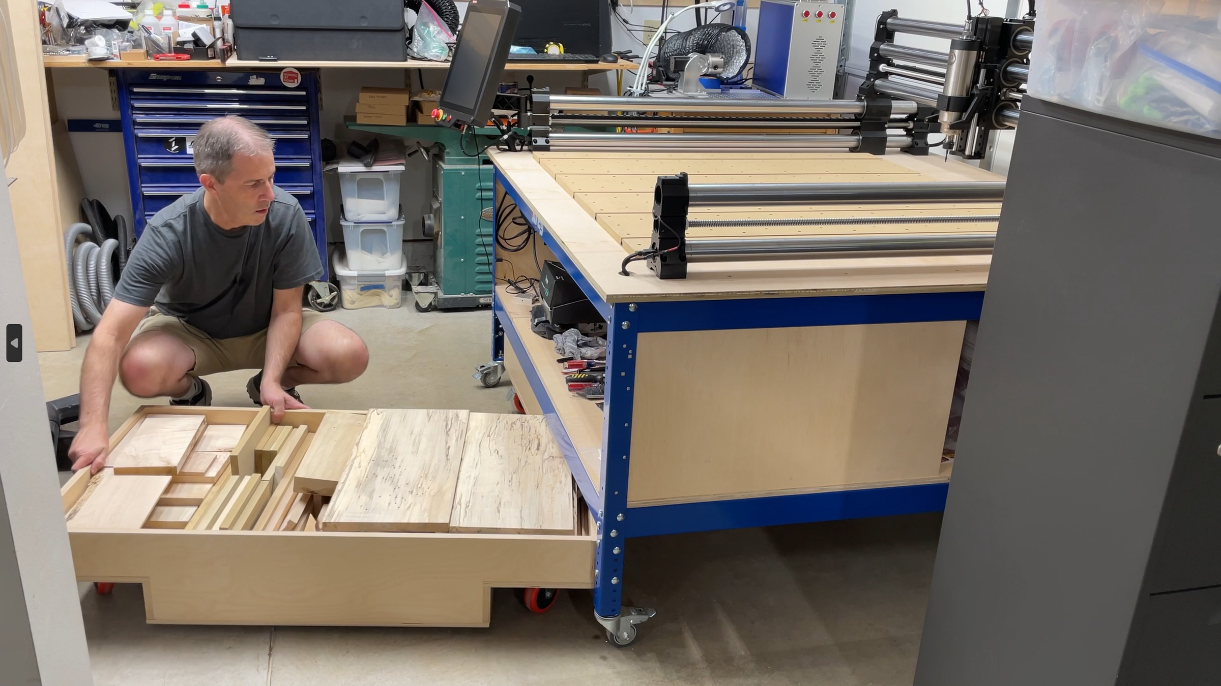 Rolling Storage Bins for CNC or Workbench Table : 7 Steps (with ...