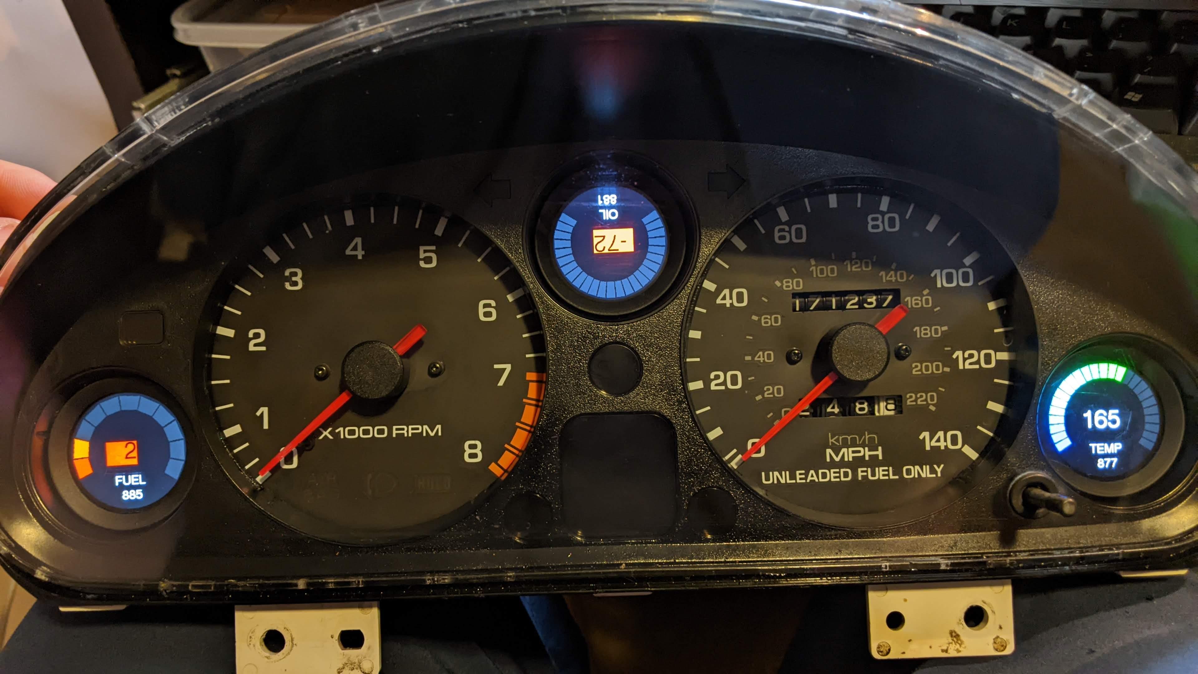 1.28" LCD Gauges - for NA Miata's and Other Cars. : 11 Steps (with ...