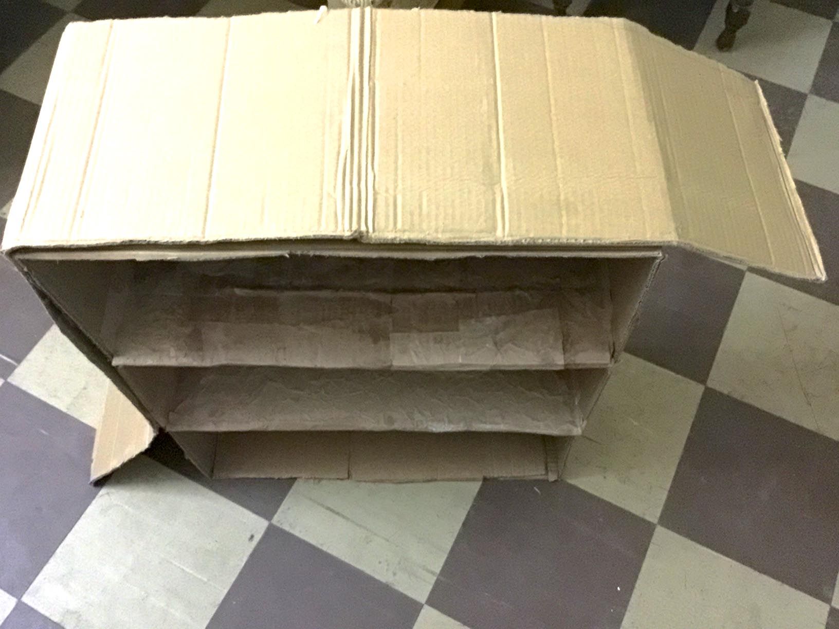 Turn Old Cheap CardBoard Box Into a Useful Premuim Storage Shelf With ...