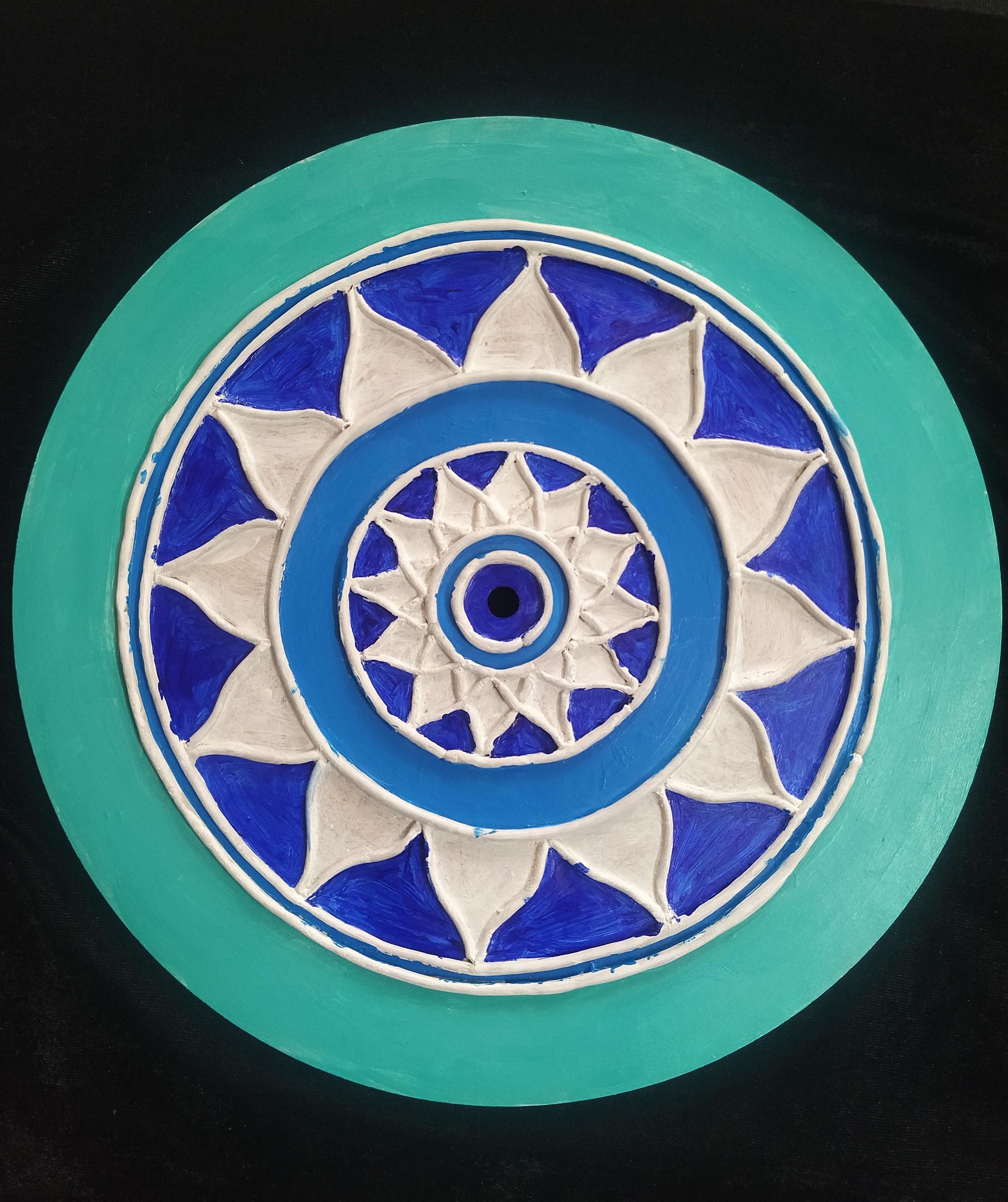 Blue Lippan Art Wall Clock : 24 Steps (with Pictures) - Instructables
