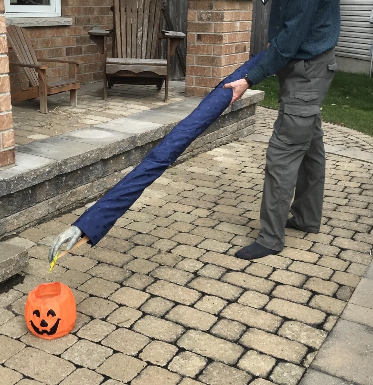 Social Distancing Zombie Hand Halloween Candy Dropper - Instructables