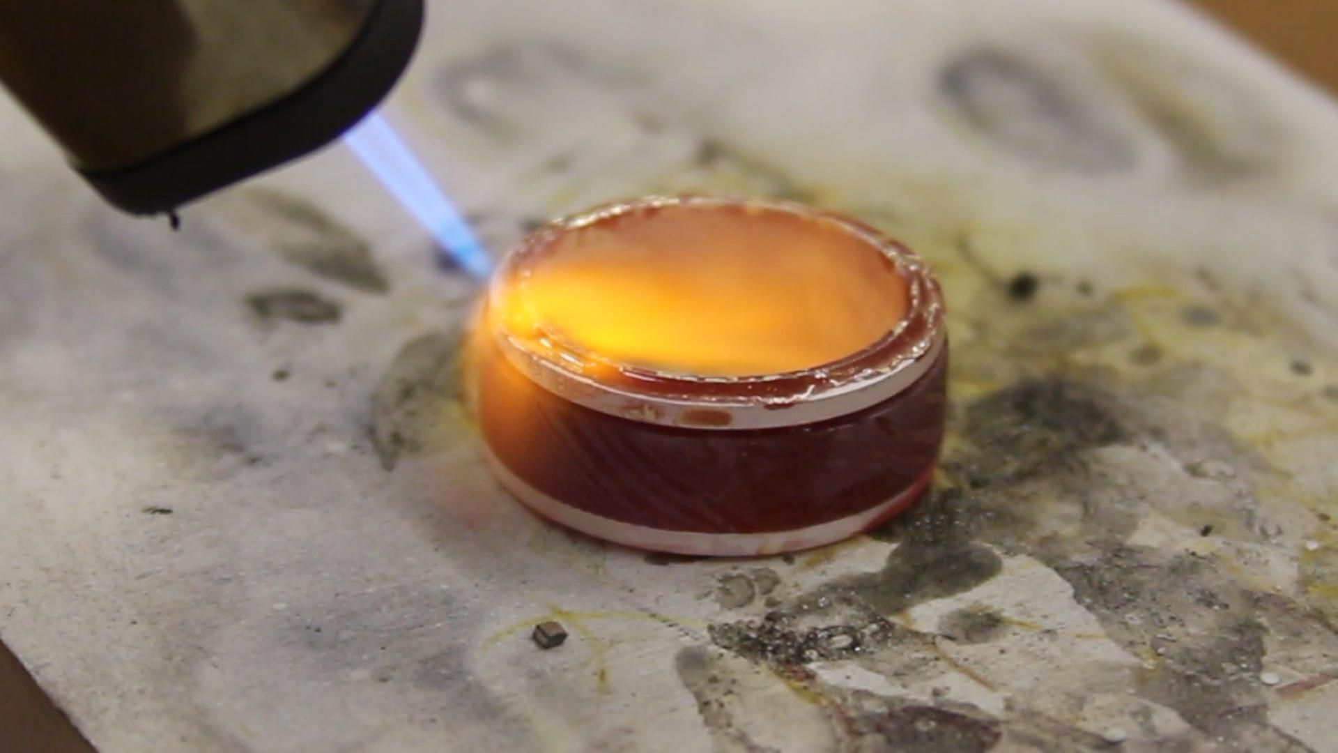 Damascus Steel and Silver Spinner Ring : 11 Steps (with Pictures ...