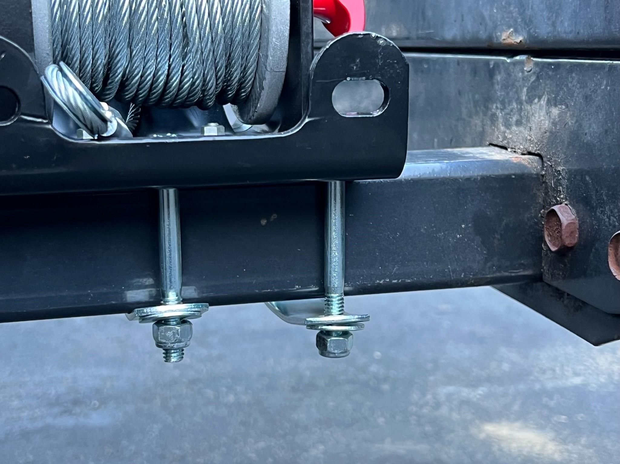 DIY Winch Assisted Motorcycle Hitch Carrier (No-Weld) : 6 Steps (with ...