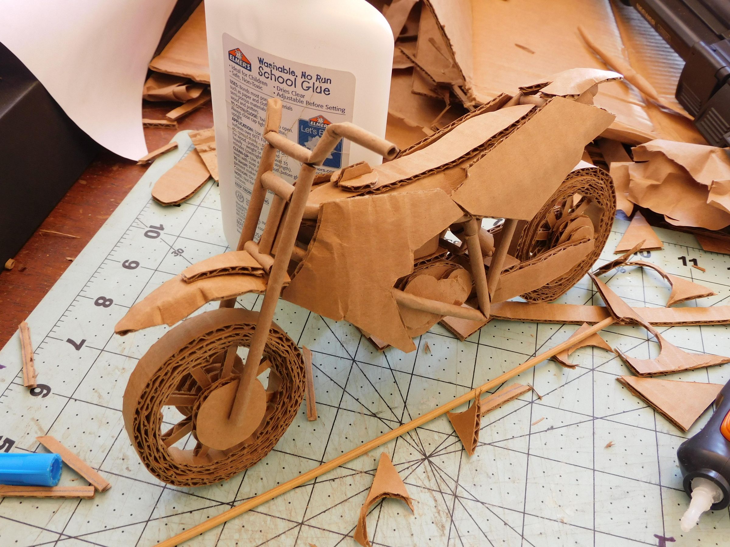 How to Make a Cardboard Model Dirt Bike : 13 Steps (with Pictures ...