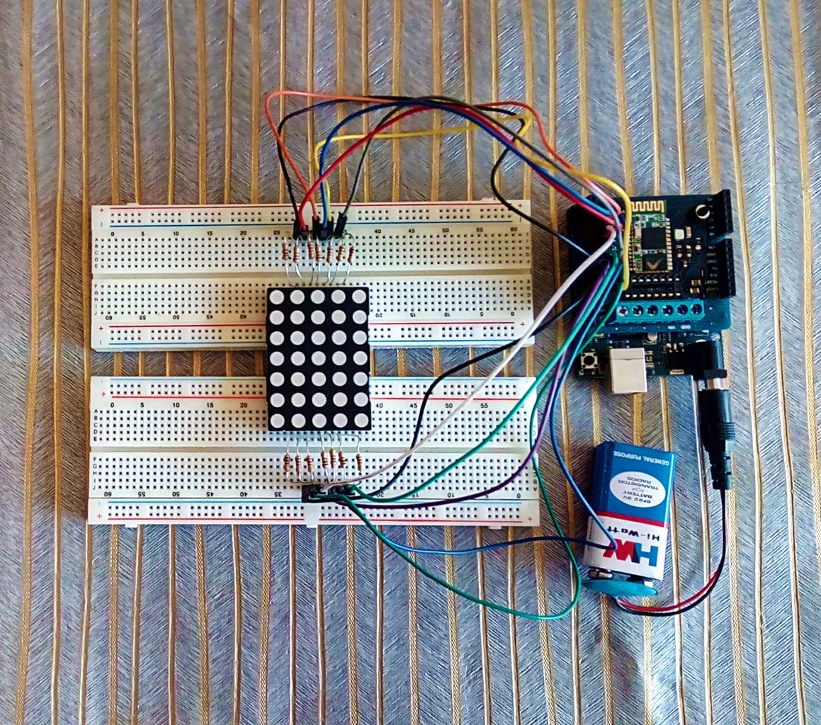 Bluetooth Dot Matrix Display With Arduino Instructables