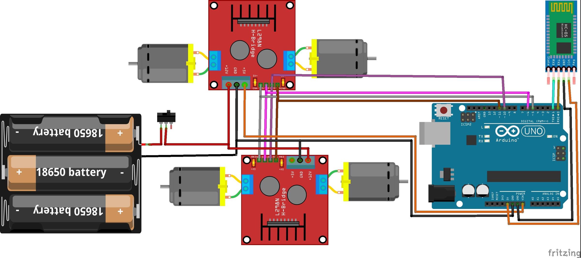 Phonix V1.0 (A Bluetooth Controlled Car) : 5 Steps - Instructables